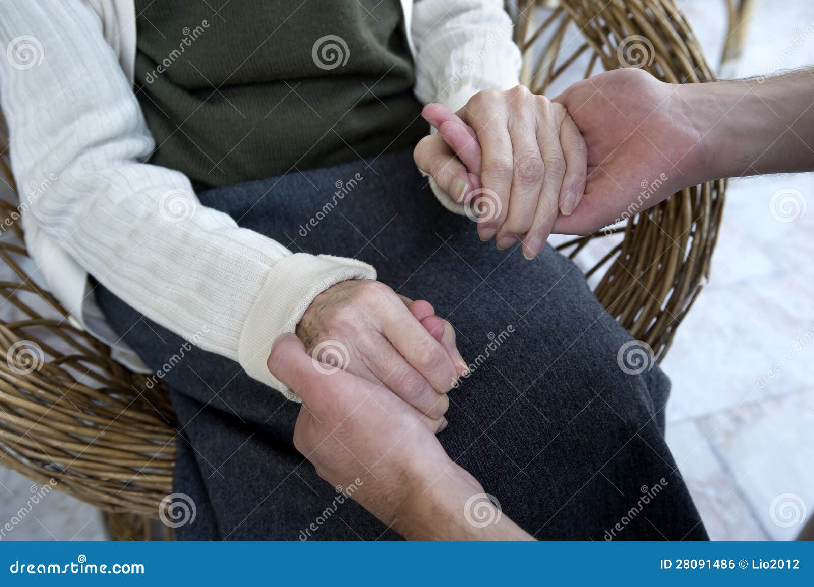 Tender touch stock photo. Image of humanhands, grandparent - 28091486