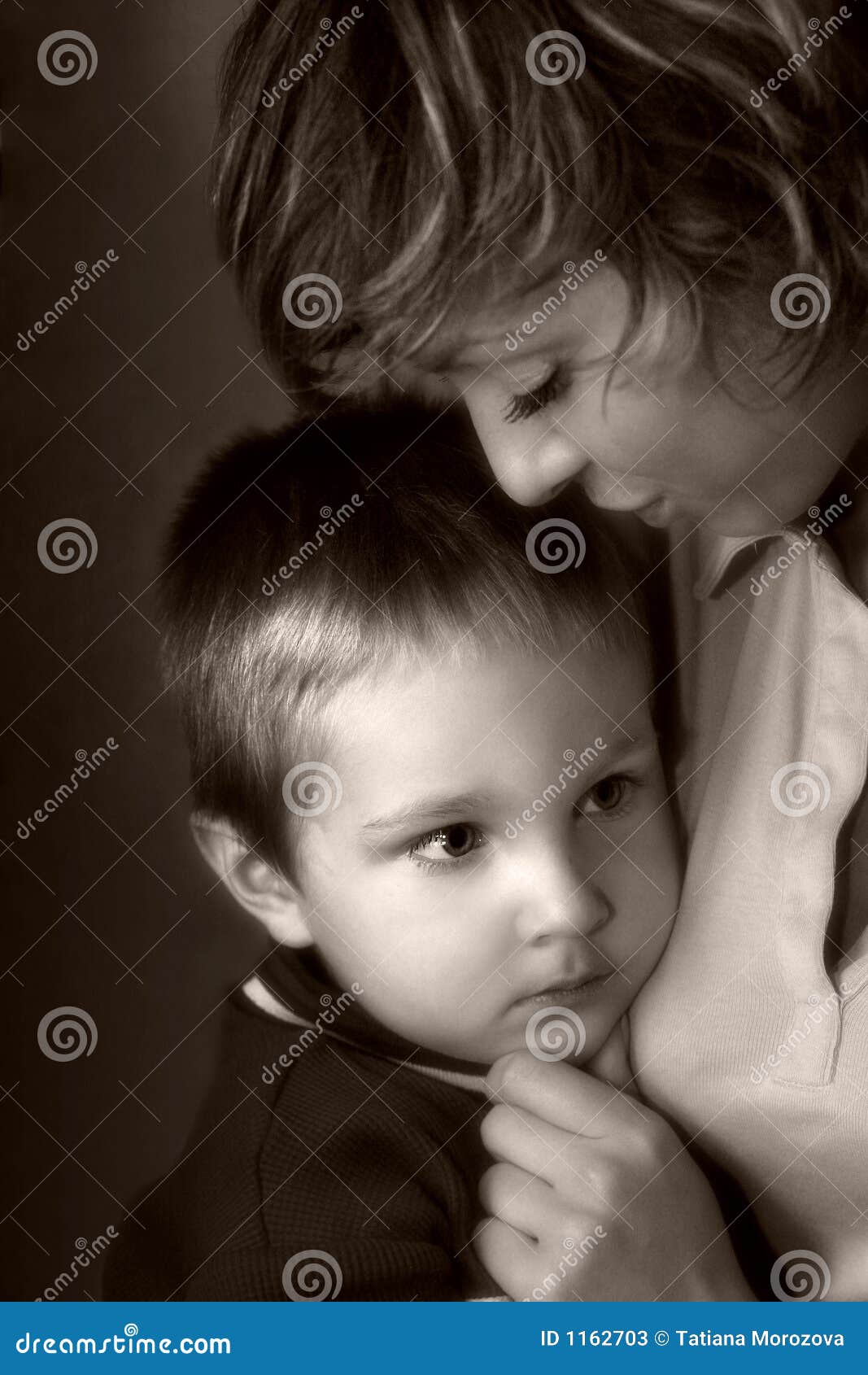 Tenderness stock image. Image of care, studio, young, fright - 1162703