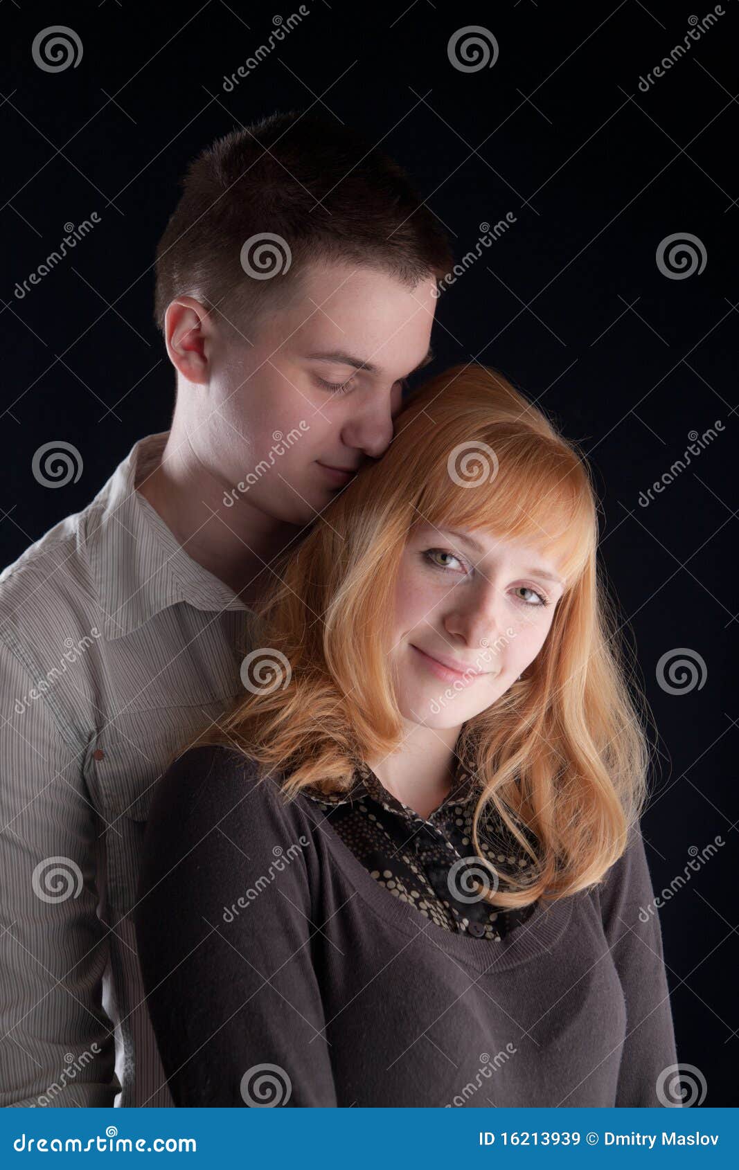 Tenderness stock image. Image of portraits, black, confidence - 16213939