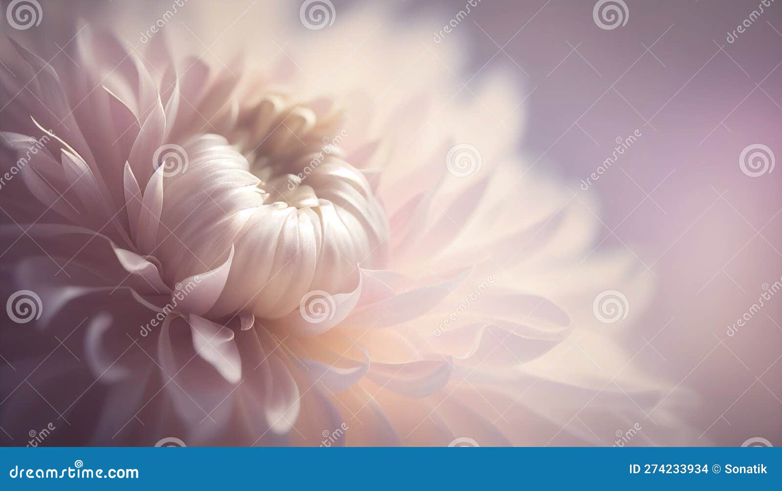 Sof-colored Flower by Generative AI Stock Illustration - Illustration ...