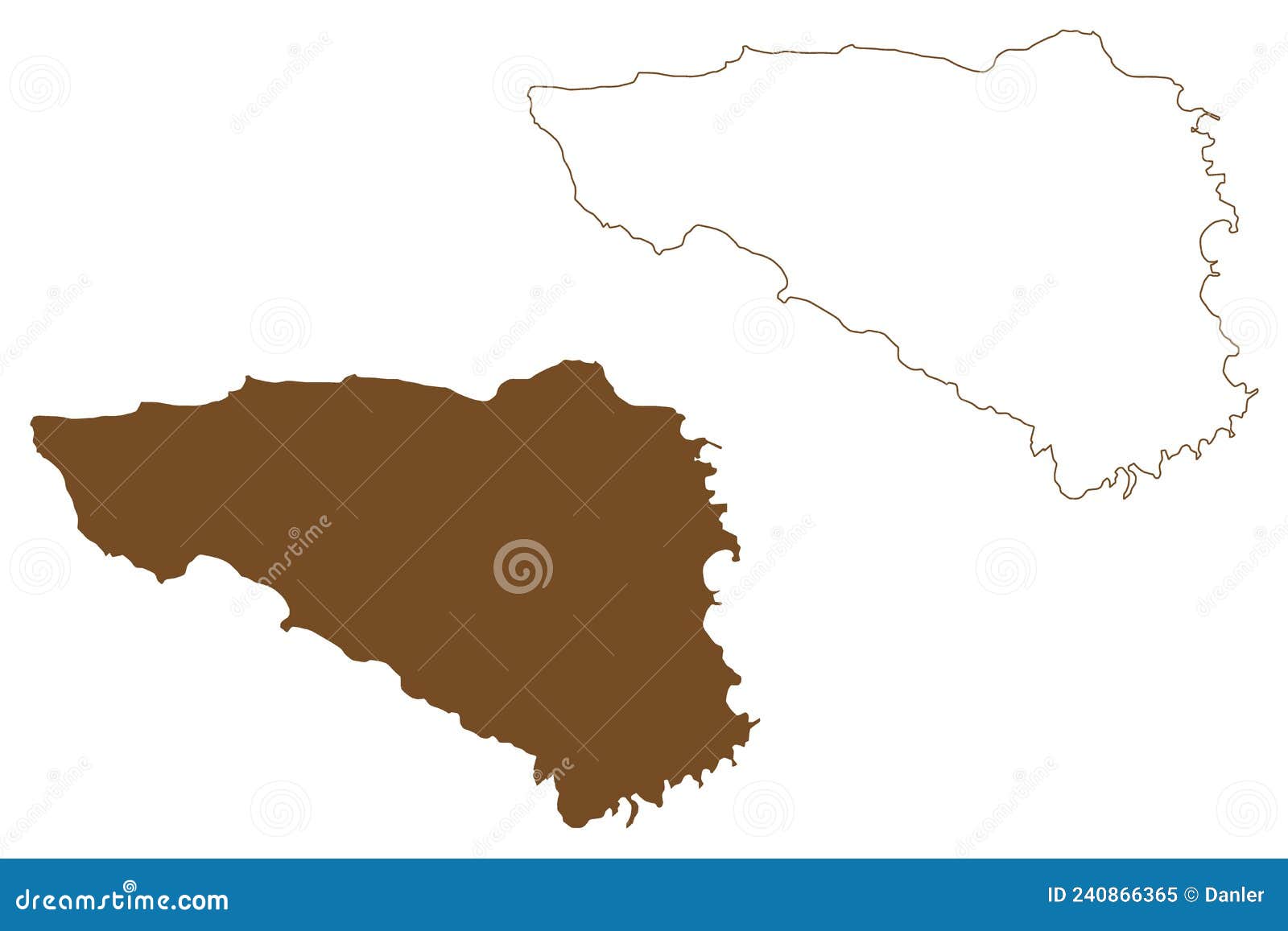 Tenedos Island Republic of Turkey Map Vector Illustration, Scribble ...