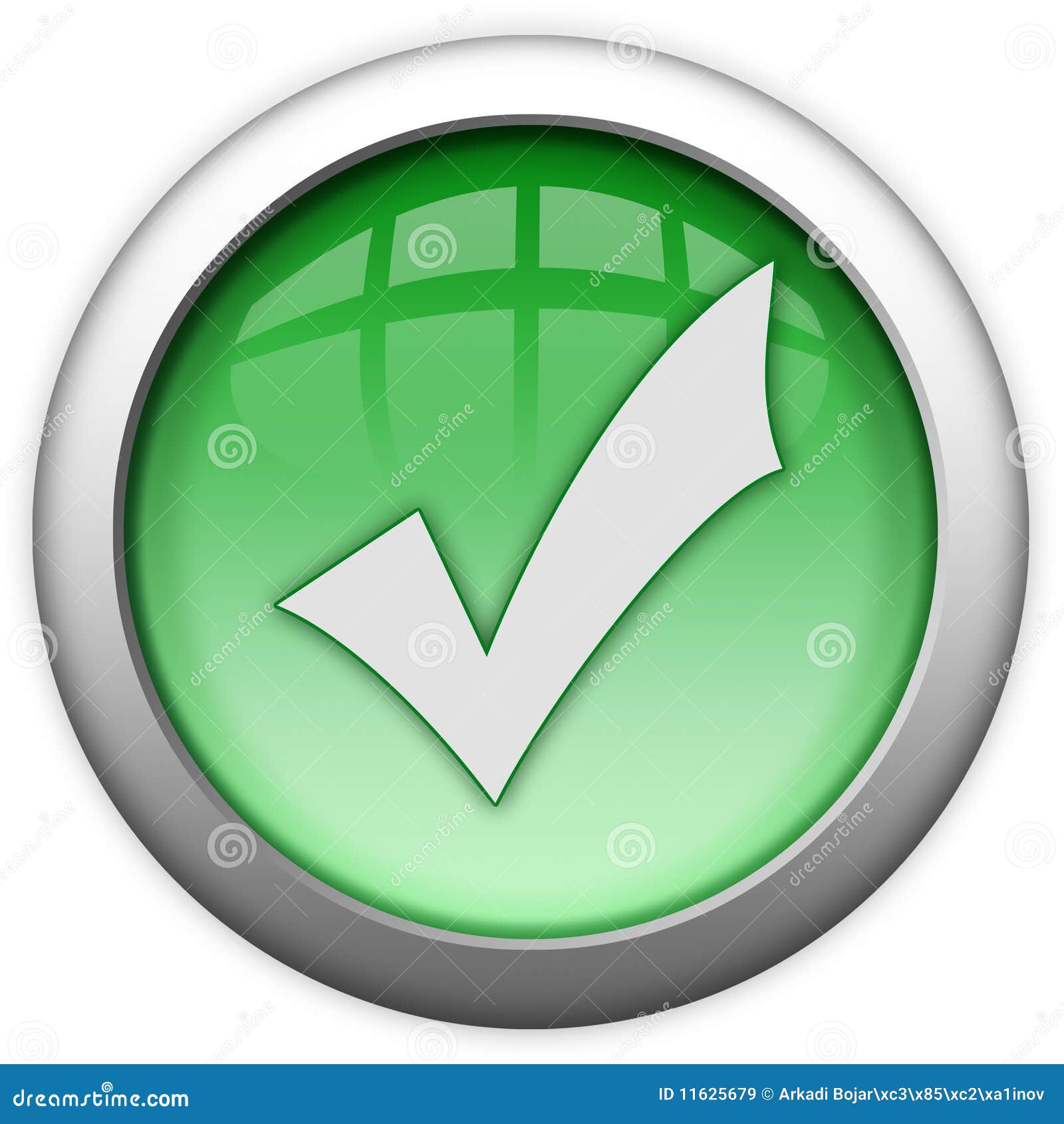 Tenga Acceso Al Botón Verde Concedido Stock de ilustración ...