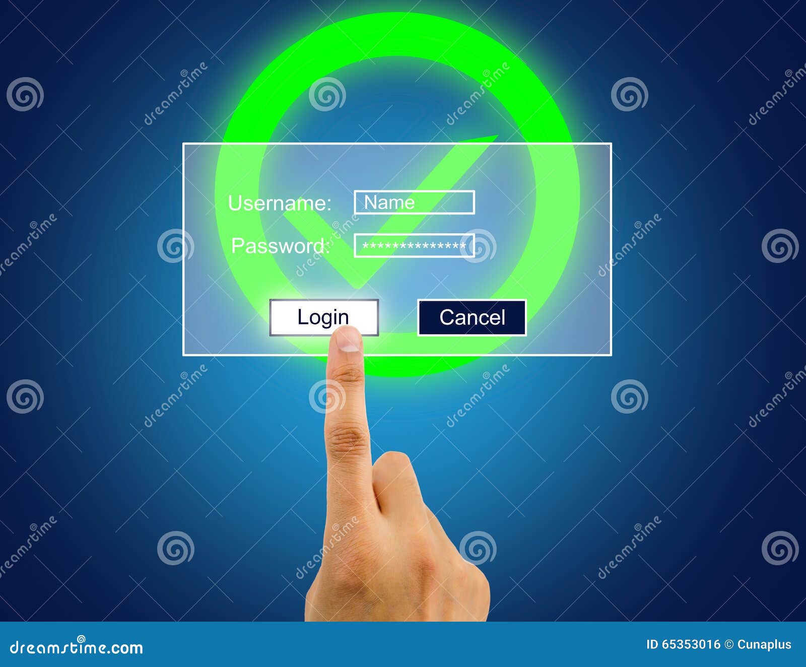 Tenga Acceso Permitido En Mi Interfaz Foto de archivo - Imagen de ...