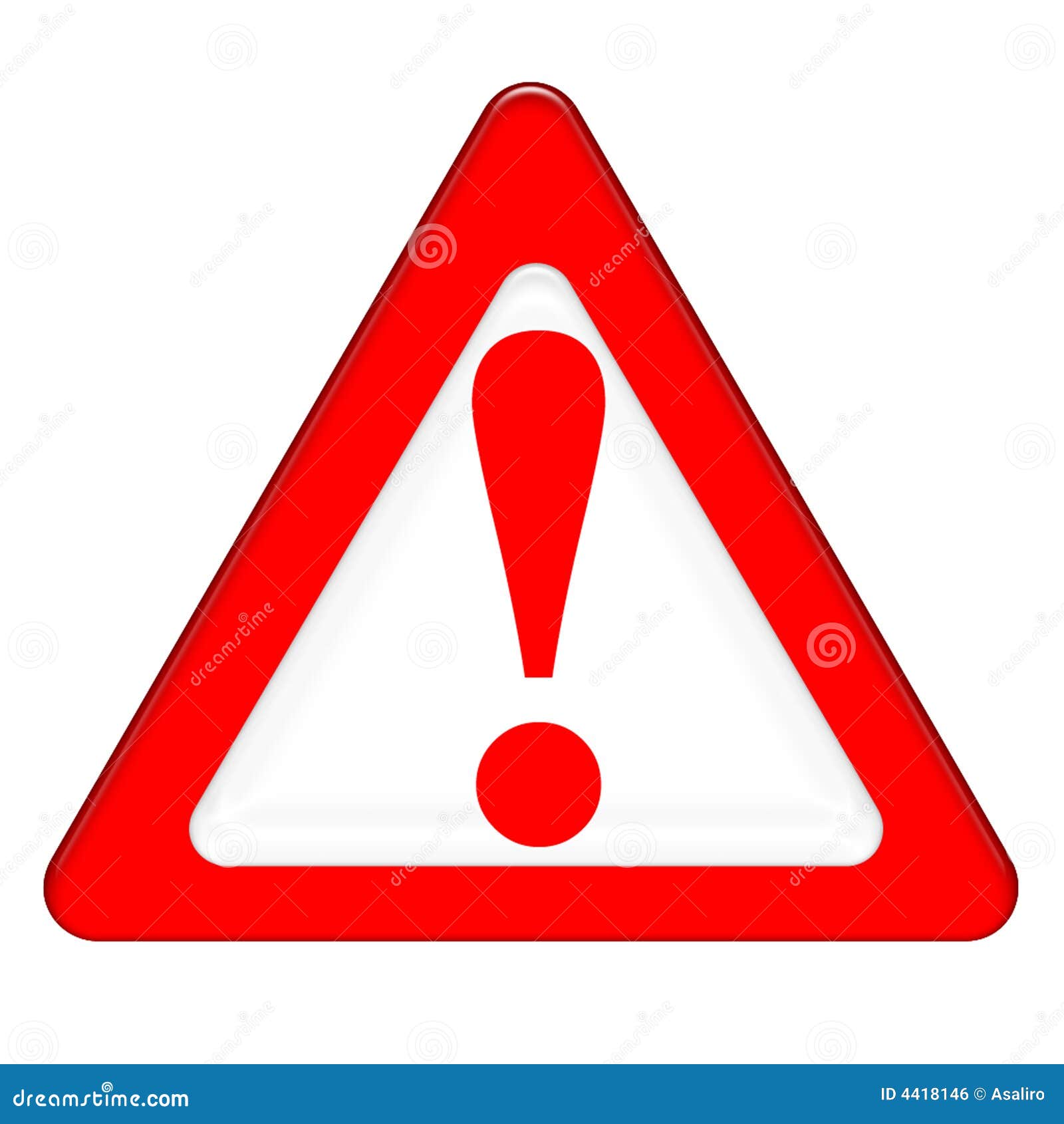 Tenga cuidado stock de ilustración. Ilustración de alarma - 4418146