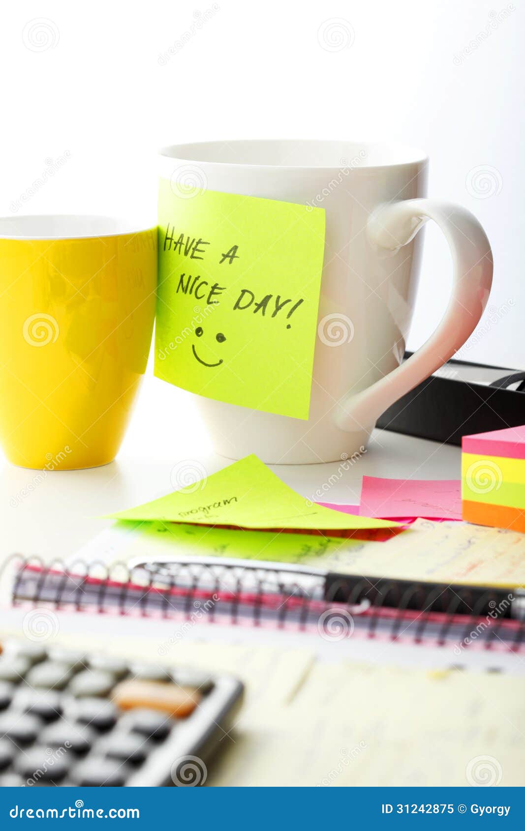 ¡Tenga un día agradable! imagen de archivo. Imagen de oficina - 31242875