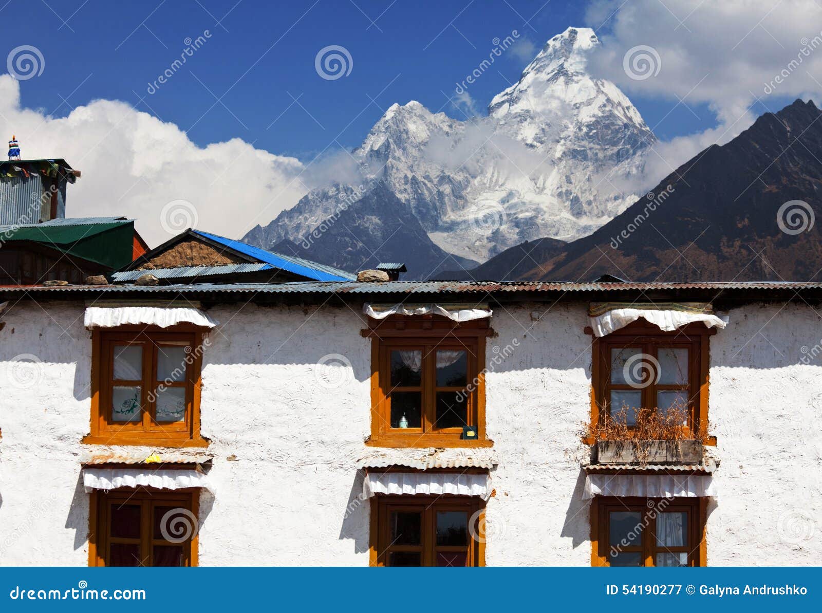 Tengboche stock image. Image of tengboche, green, himalayan - 54190277