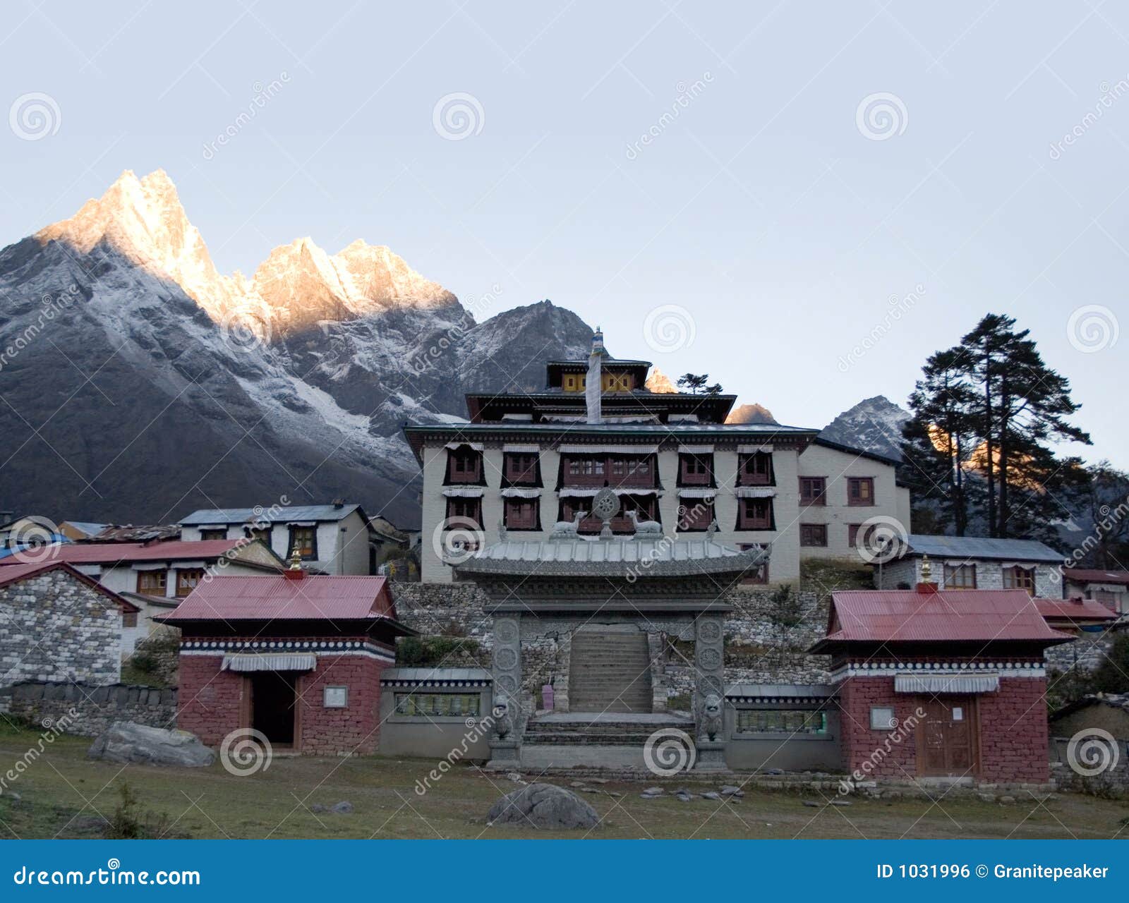 Tengboche Monastery - Nepal Stock Photo - Image of pangboche, buddhism ...