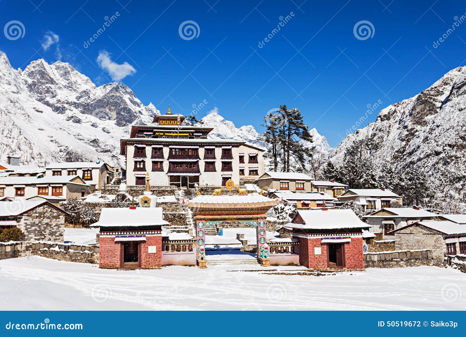 Tengboche Monastery, Nepal stock photo. Image of monastery - 50519672