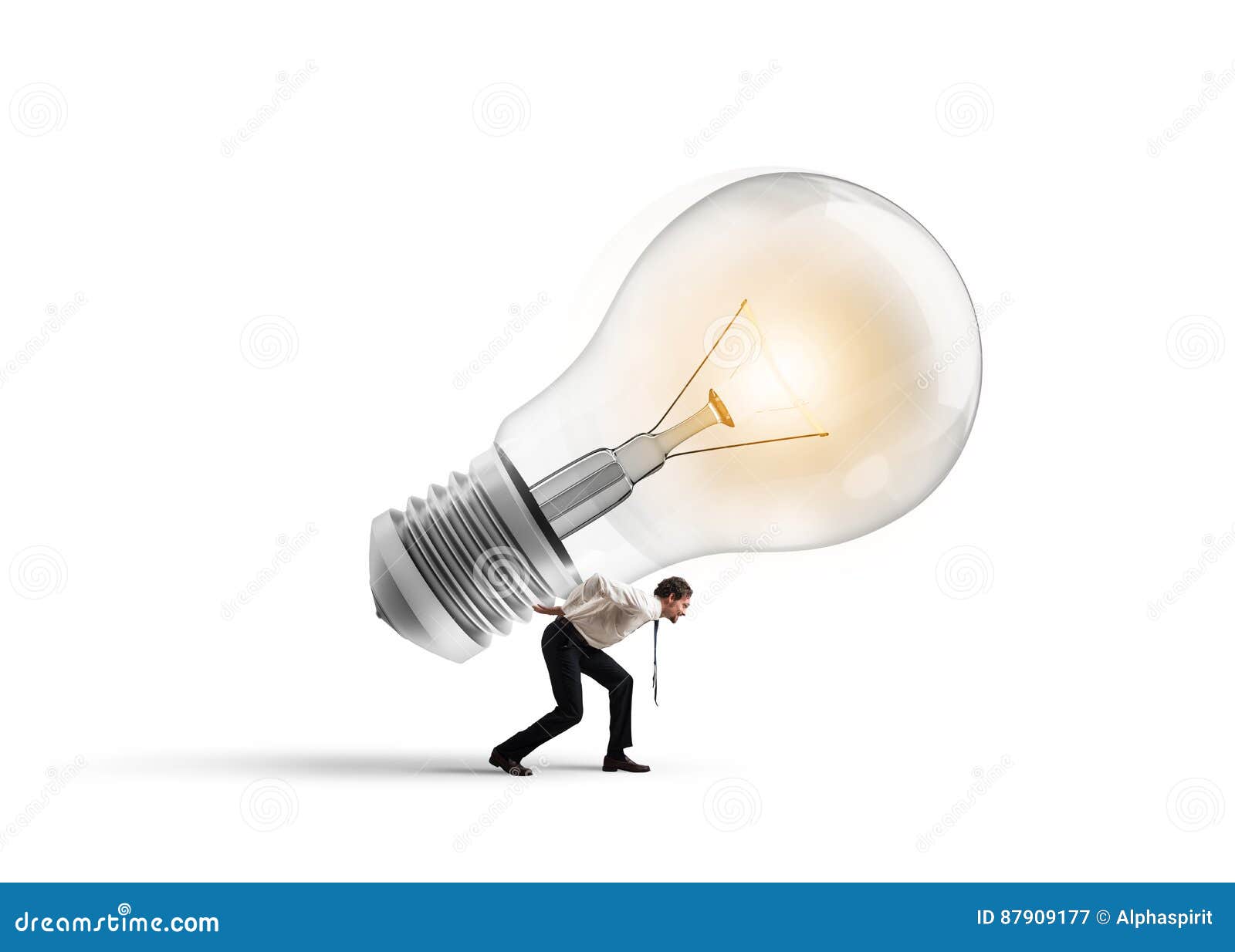 Tenha Uma Grande Ideia Ser Realizado Imagem de Stock - Imagem de ...