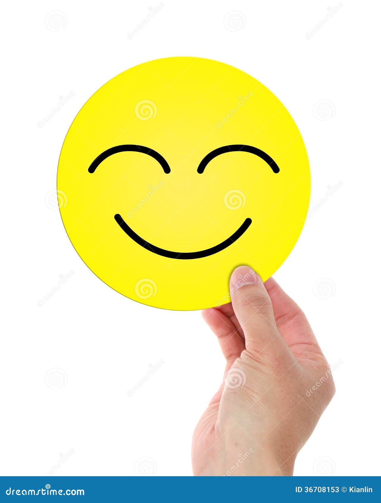 Tenir Smiley Face heureux image stock. Image du baisse - 36708153