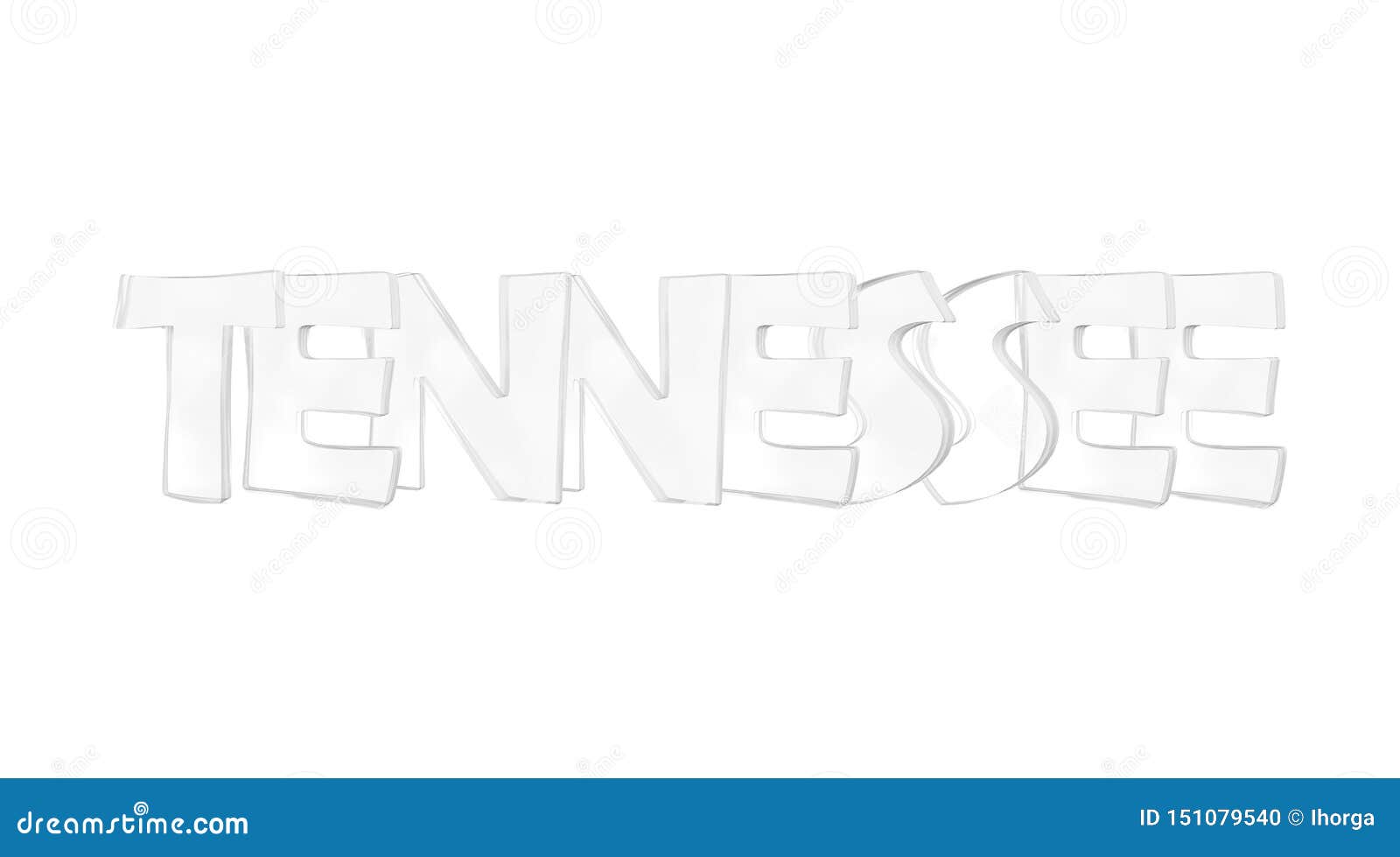 Tennessee. Isolated USA State Names Stock Illustration - Illustration ...