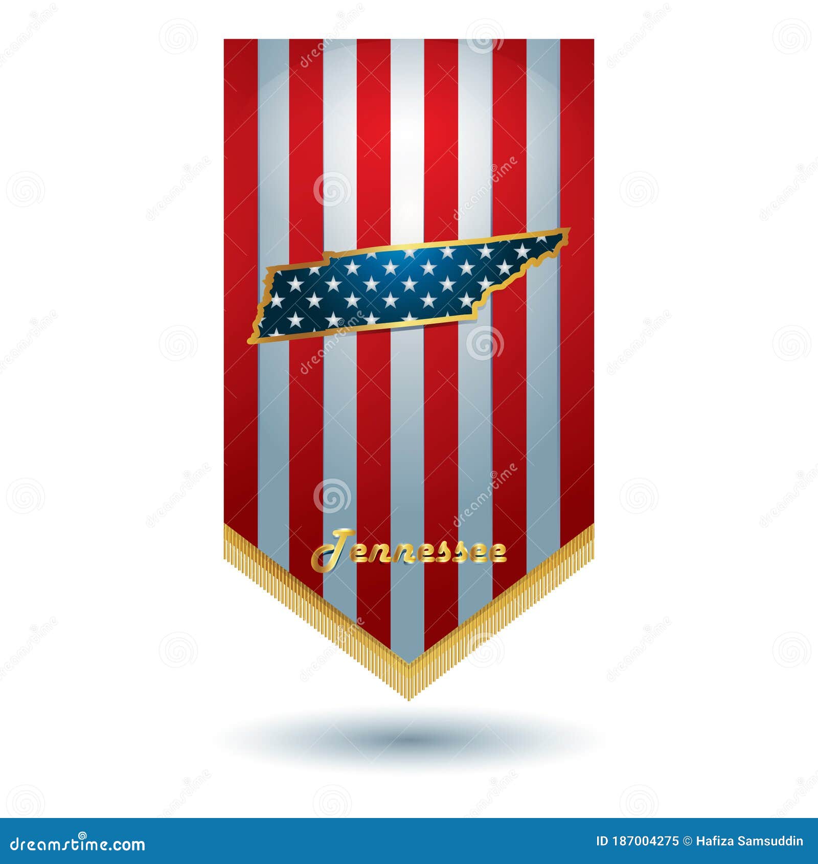 Tennessee State Banner. Vector Illustration Decorative Design Stock ...