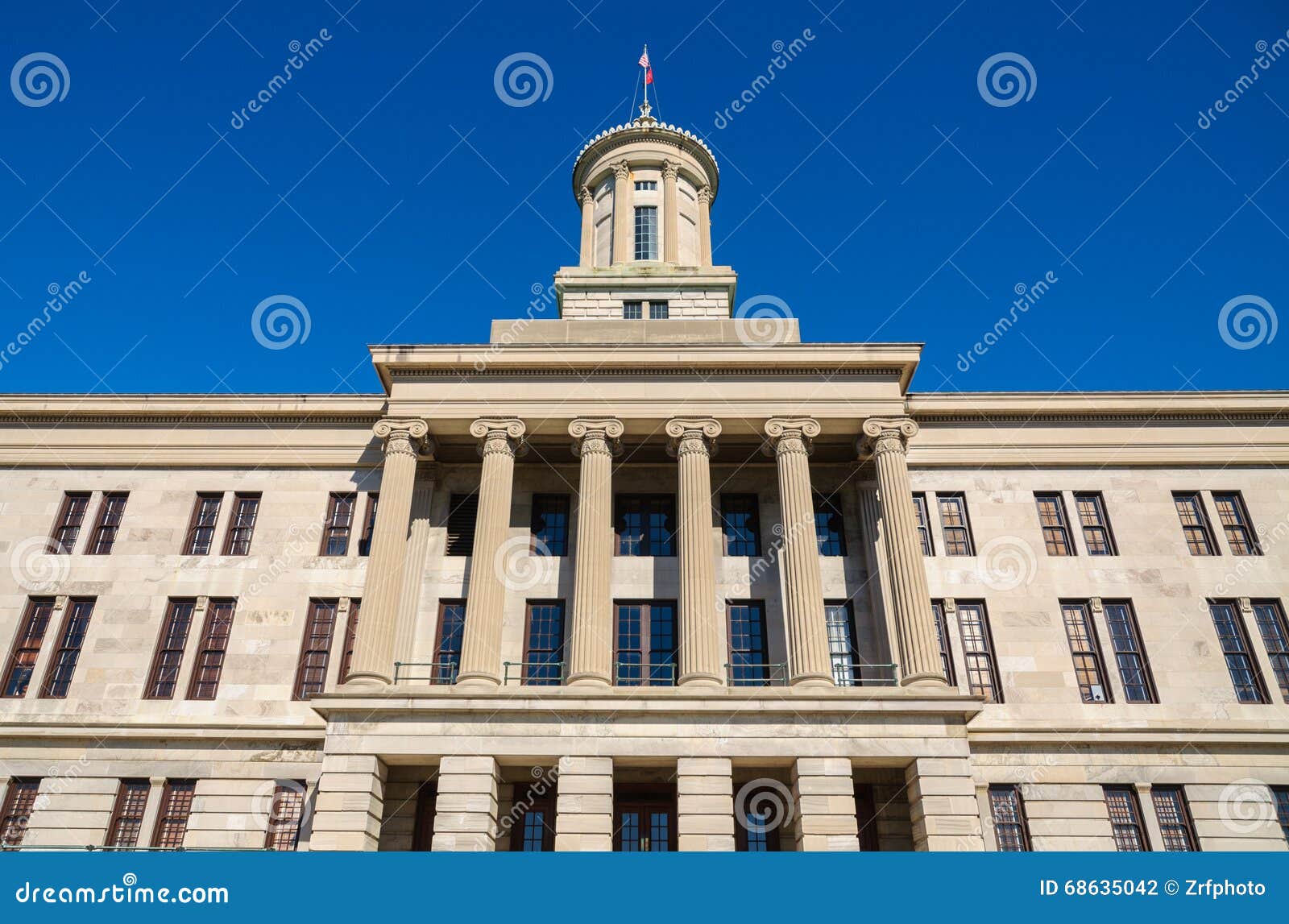 Tennessee State Capitol Building Stock Photo - Image of revival ...
