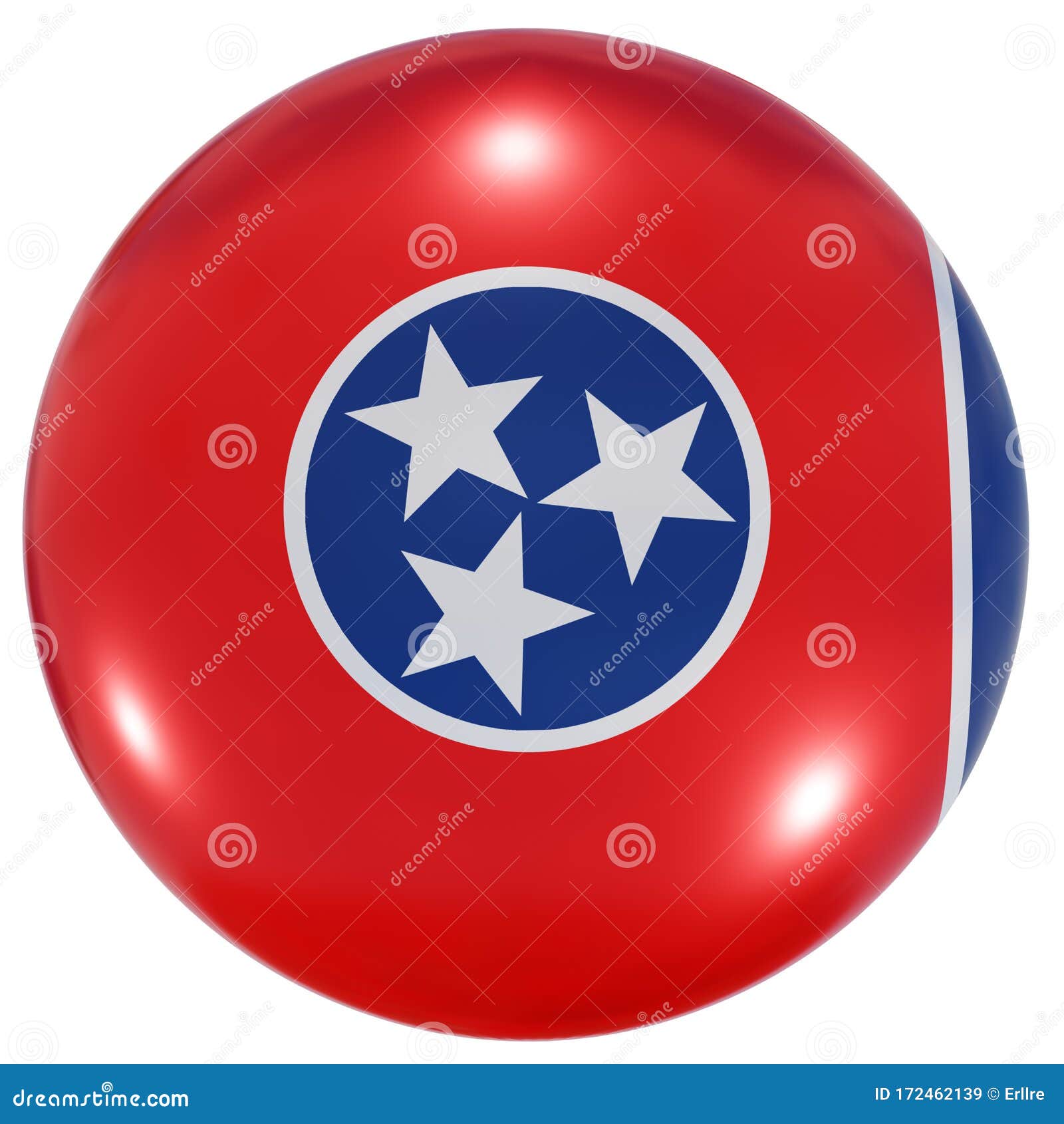 Tennessee State Flag Button Stock Illustration - Illustration of ...
