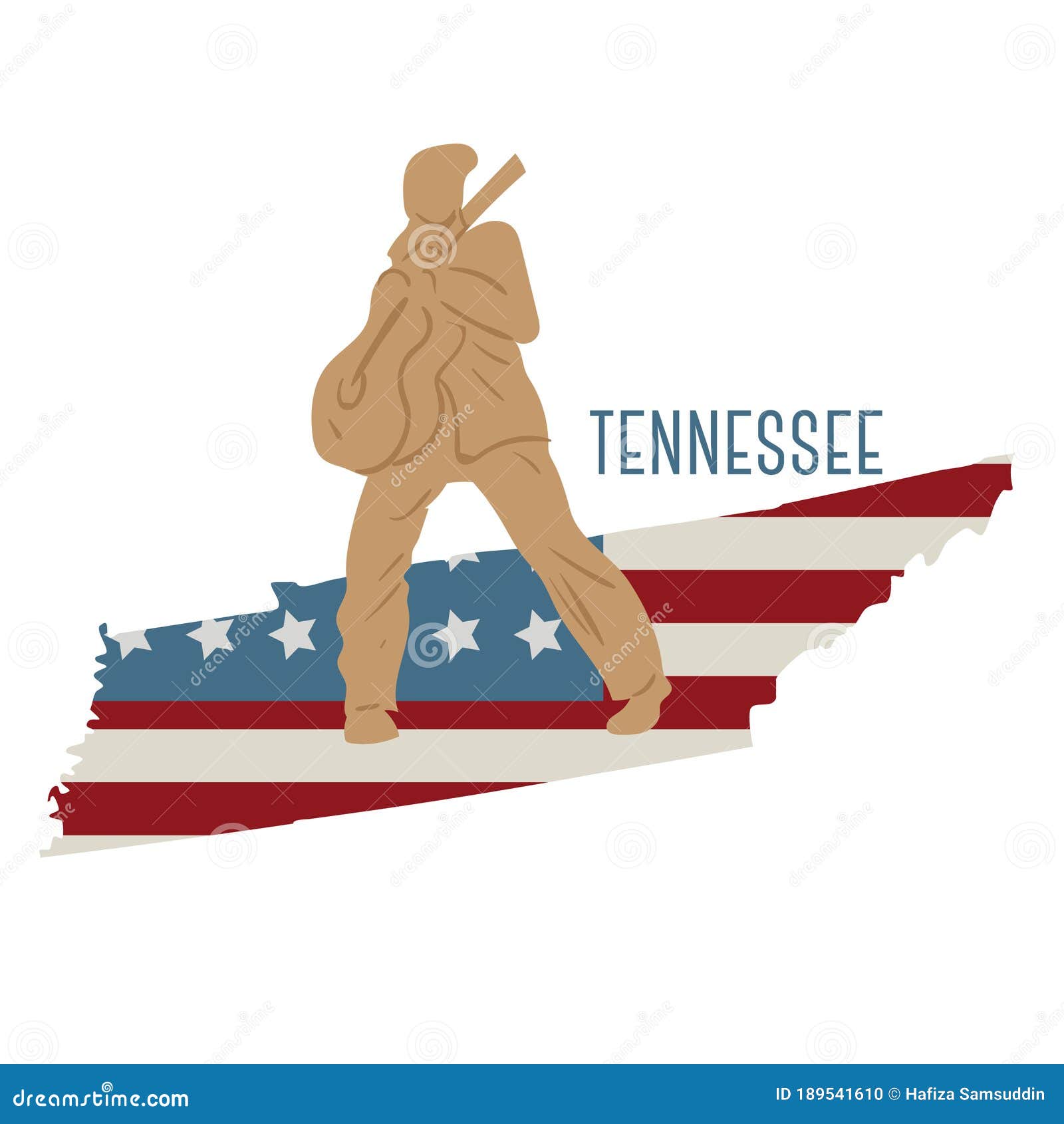 Tennessee State Map. Vector Illustration Decorative Design Stock Vector ...