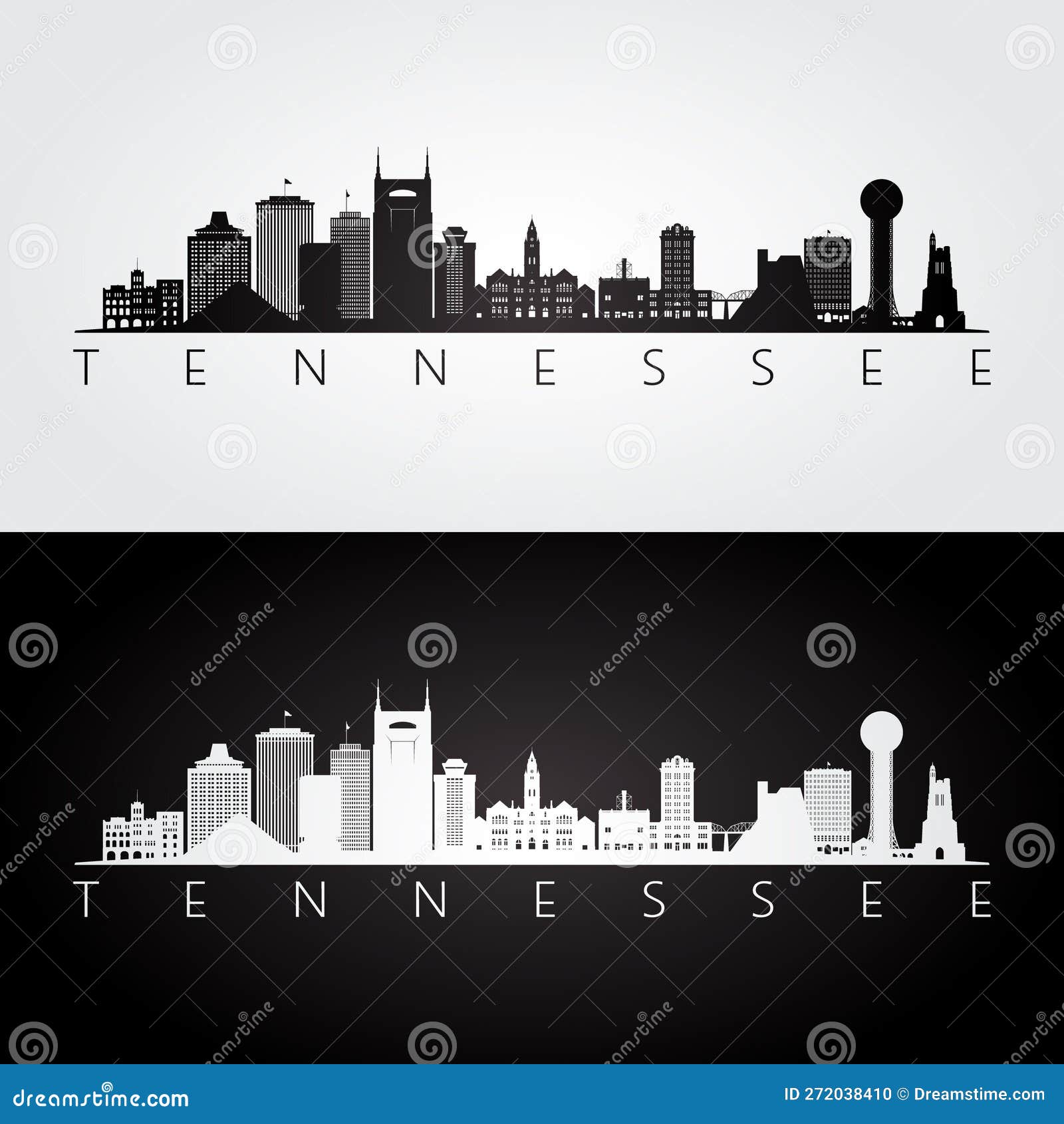 Tennessee US State Outline Map With The Handwritten HOME Word ...