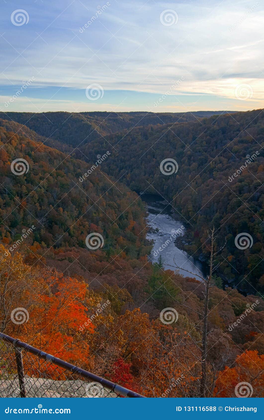 Tennessee Valley River and Mountain Overlook Stock Photo - Image of ...