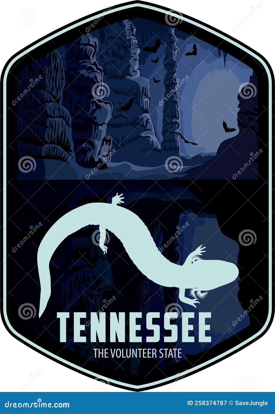 Tennessee Vector Map Isolated On White Background. Detailed Silhouette ...