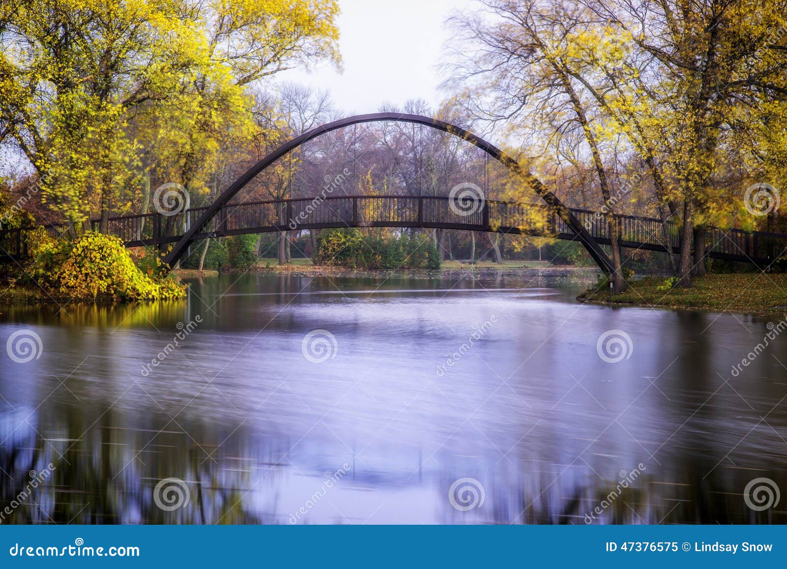 Park Bridge - A Pedestrian Bridge Stock Image | CartoonDealer.com #44945881