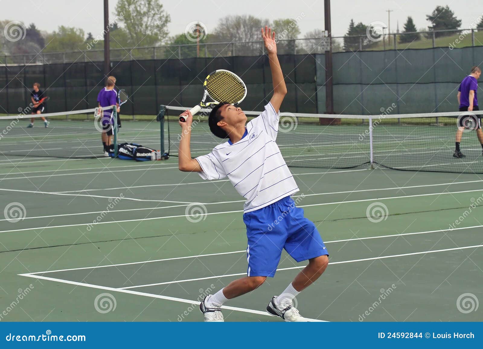 Tennis Action editorial stock image. Image of young, preparing - 24592844