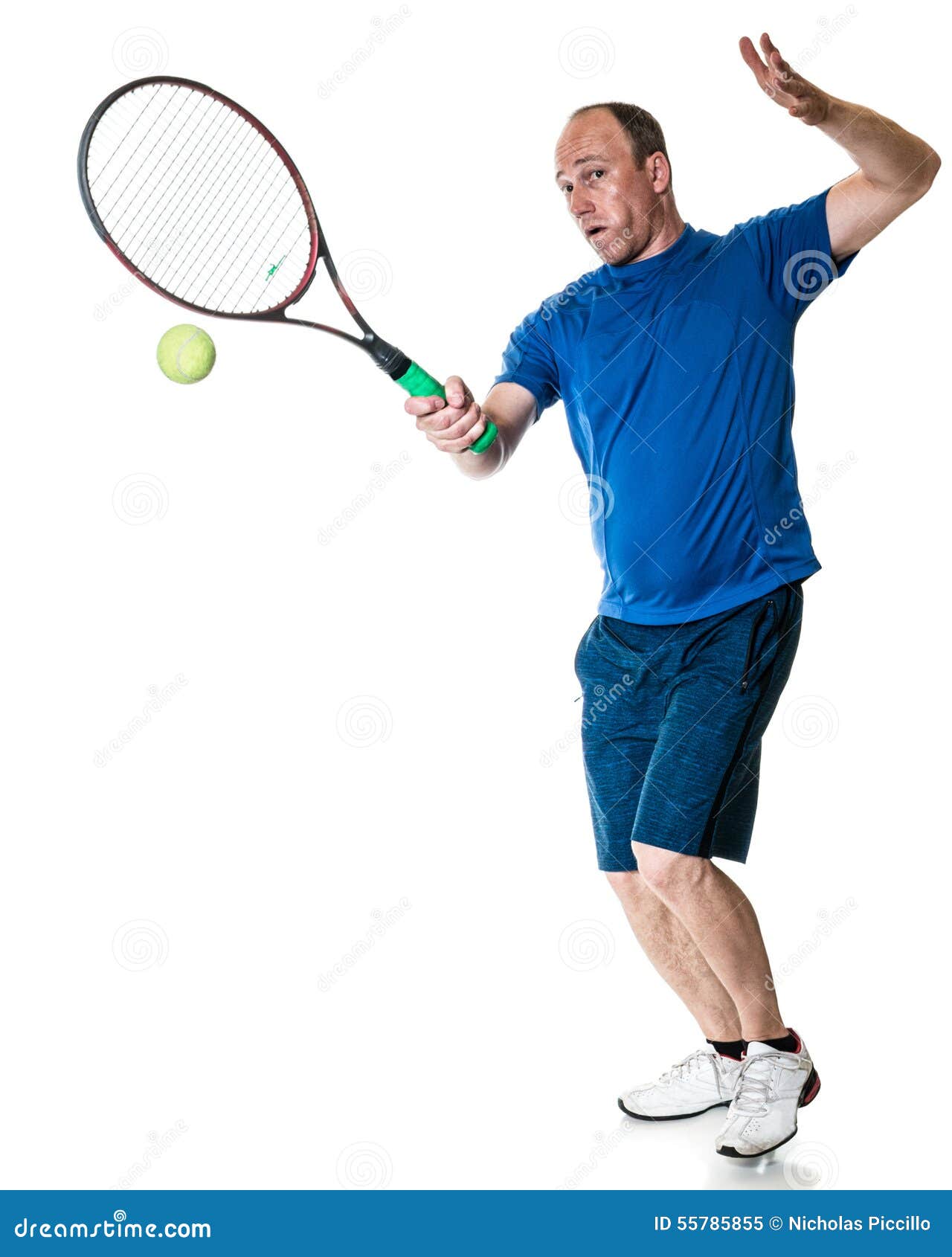 Tennis Action stock image. Image of athlete, studio, adult - 55785855