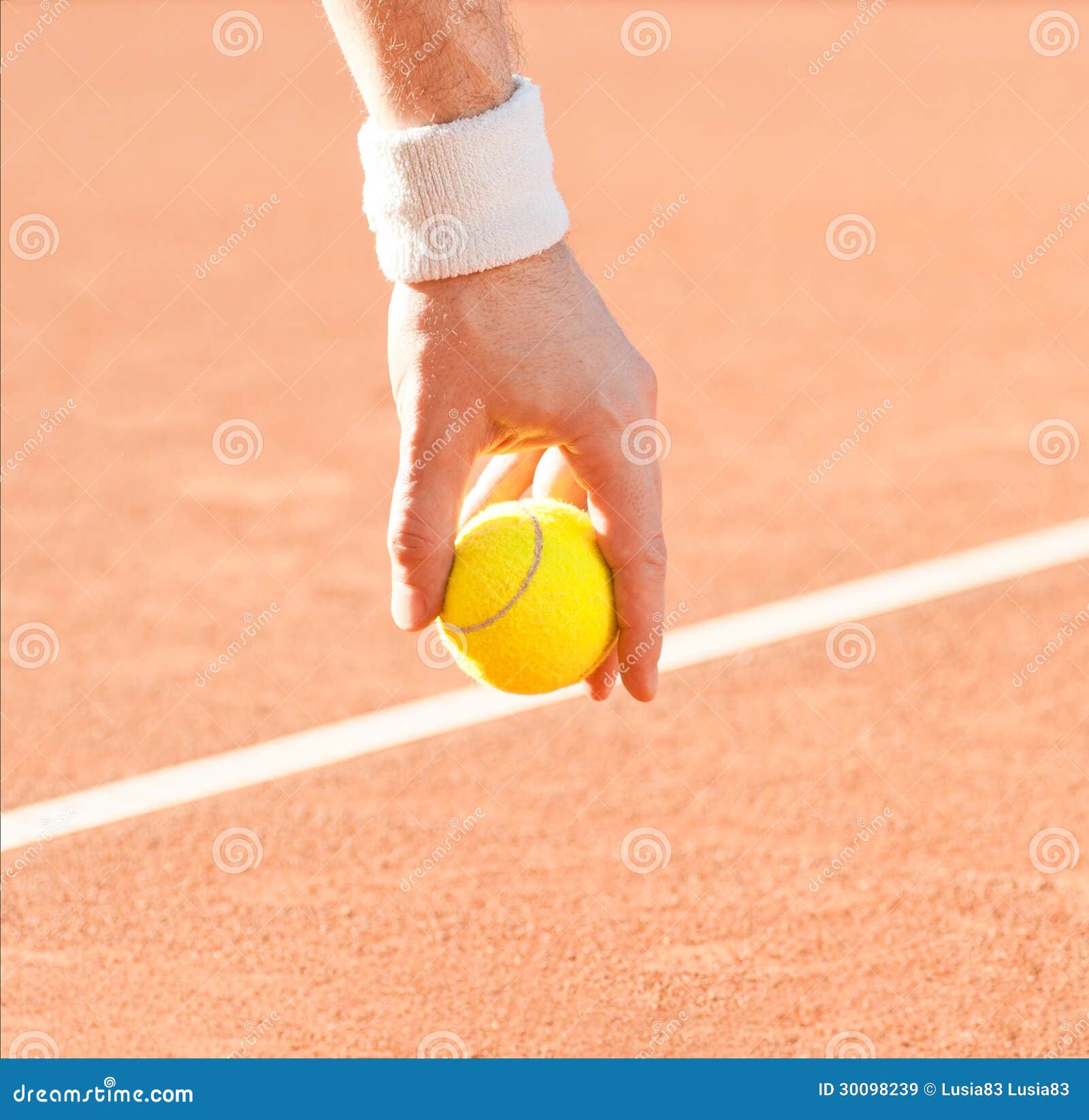Tennis ball in hand stock image. Image of activity, equipment - 30098239