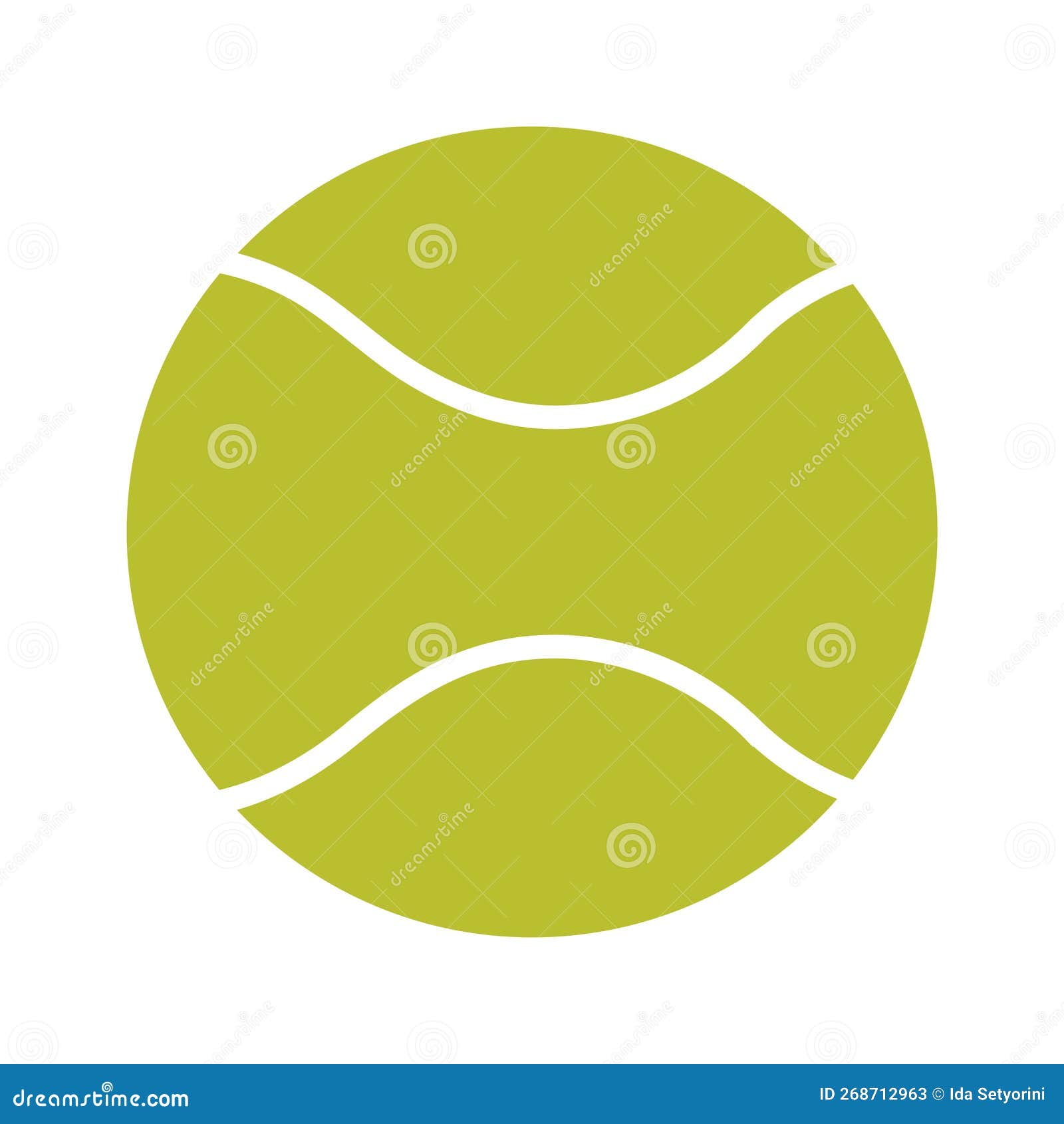 Tennis ball icon stock illustration. Illustration of ball - 268712963