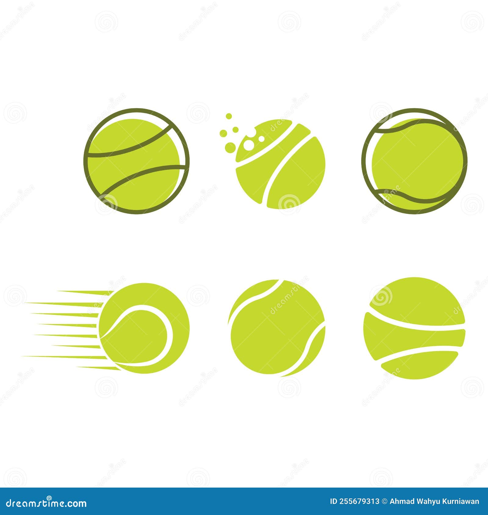 Tennis ball logo vector stock vector. Illustration of modern - 255679313
