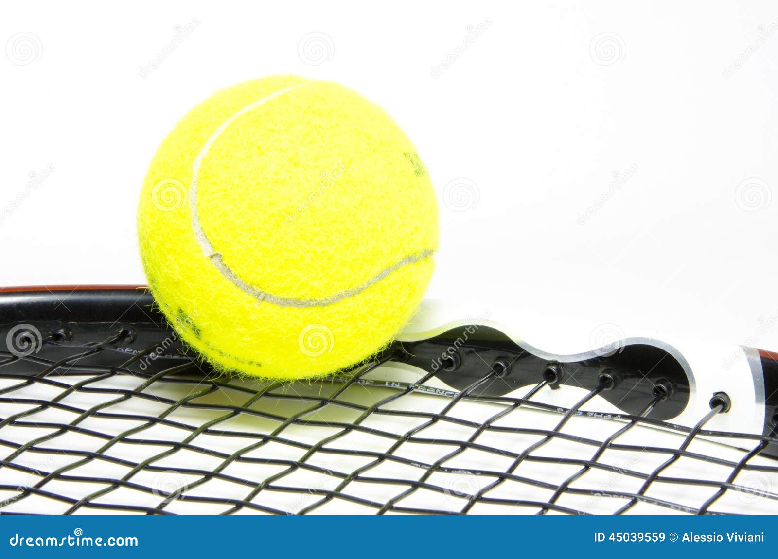 Tennis ball with racket stock image. Image of racket - 45039559