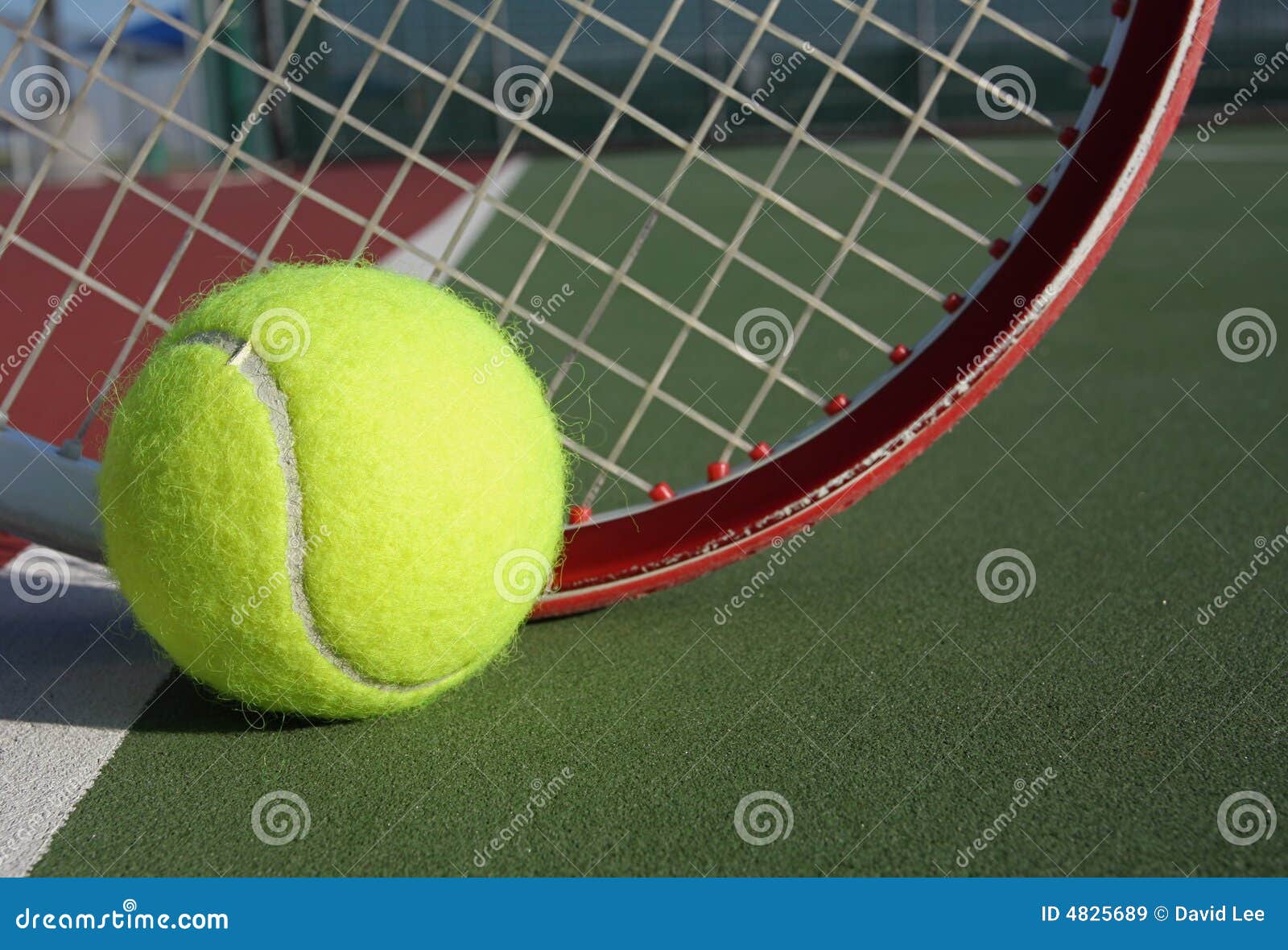 Tennis ball and racquet stock image. Image of recreation - 4825689
