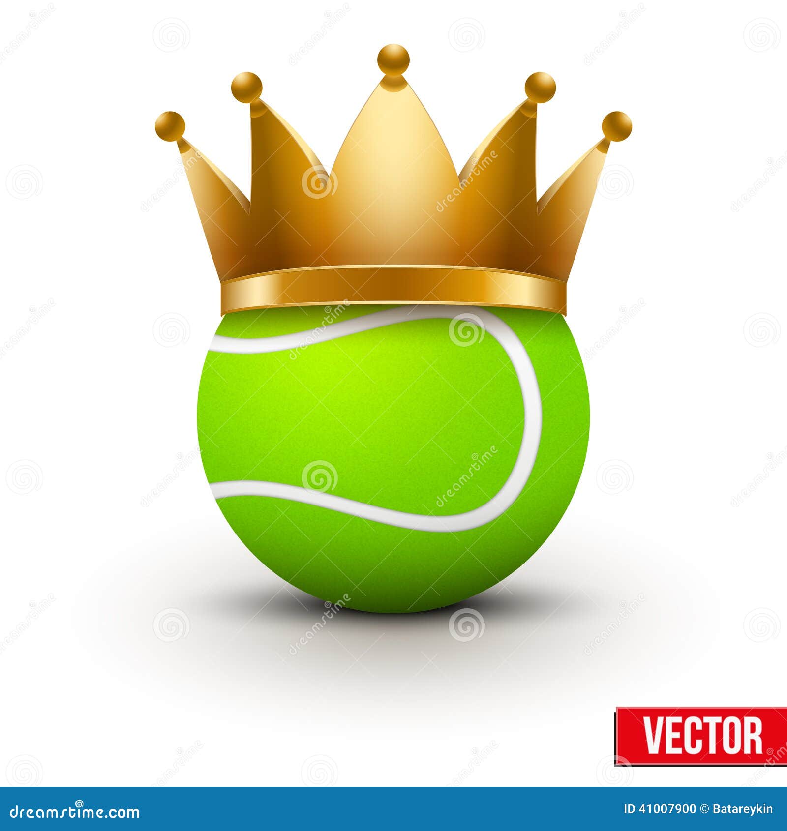 Tennis Ball with Royal Crown Stock Vector - Illustration of king ... Tennis Ball with Royal Crown Stock Vector - Illustration of king ...