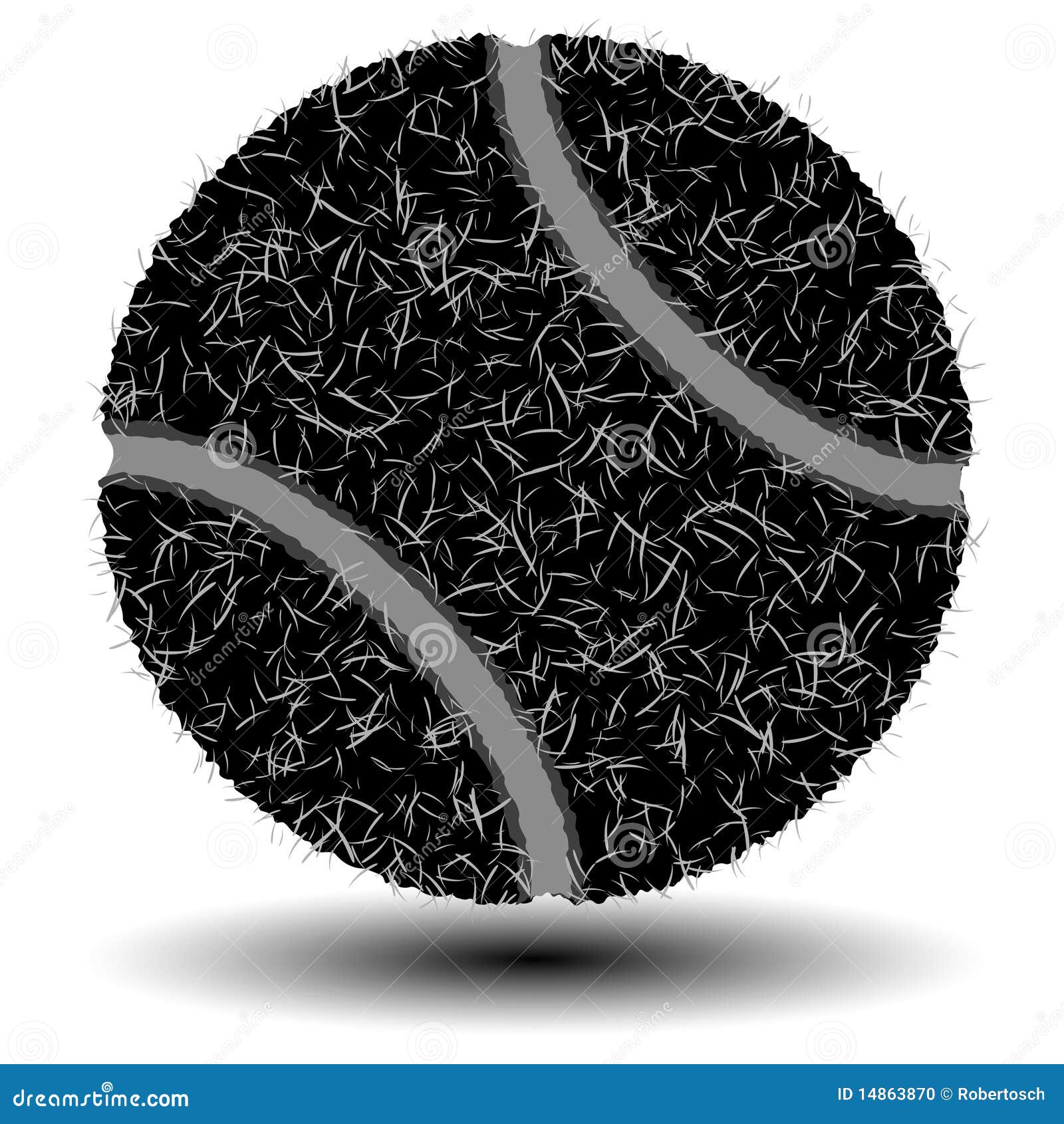 Tennis ball silhouette stock vector. Illustration of tennis - 14863870