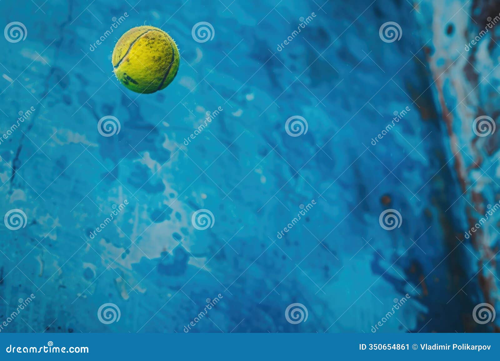 A Tennis Ball Soaring through the Air Stock Image - Image of motion ...