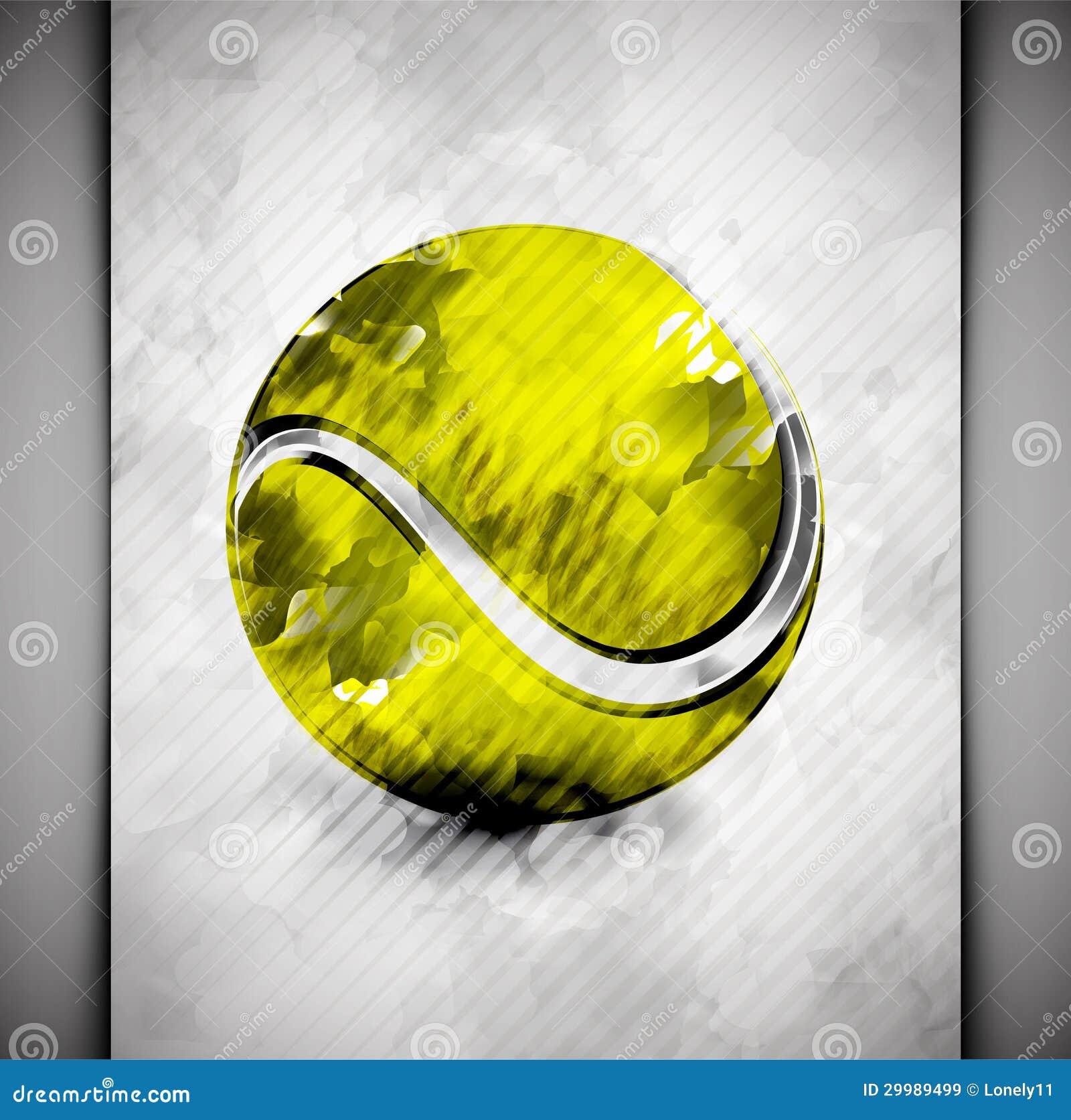 Tennis ball watercolor stock vector. Illustration of equipment - 29989499