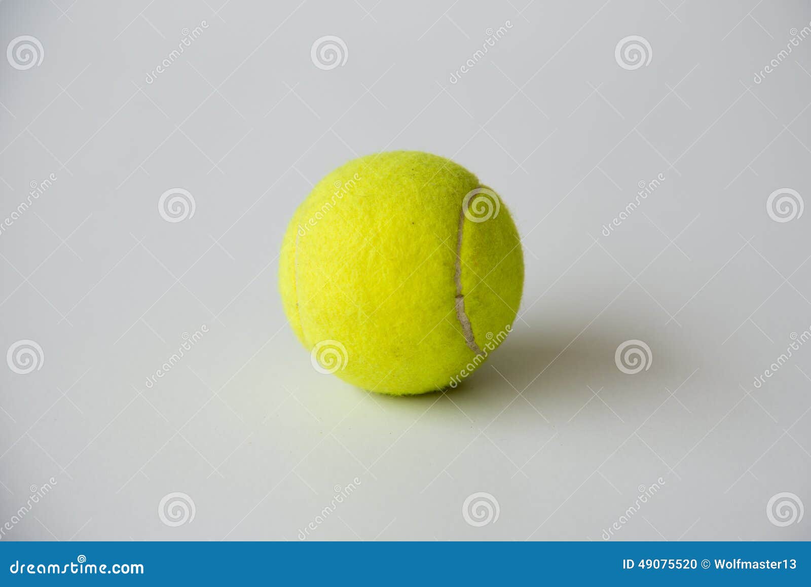 Tennis Ball on White Background Stock Photo - Image of isolated, ball ...