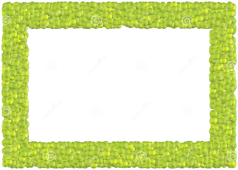 Tennis balls frame stock illustration. Illustration of frame - 2299276