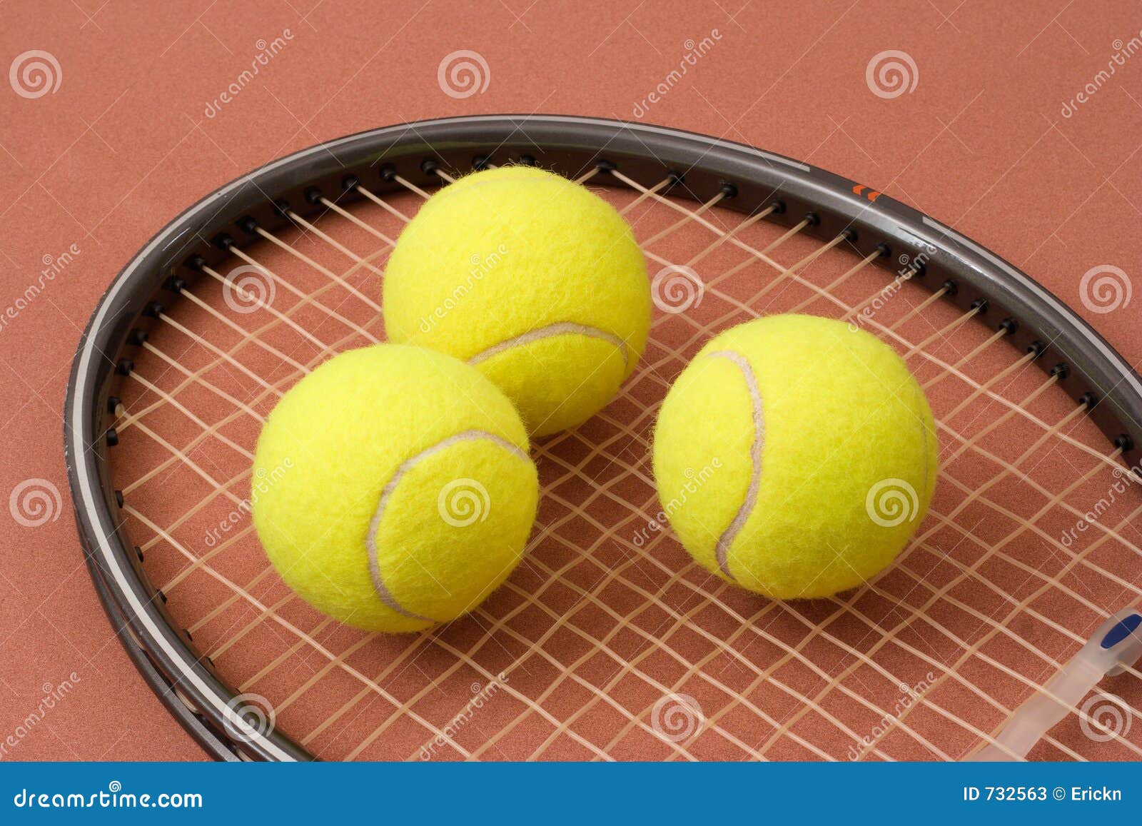 Tennis balls and racket stock image. Image of garros, game - 732563