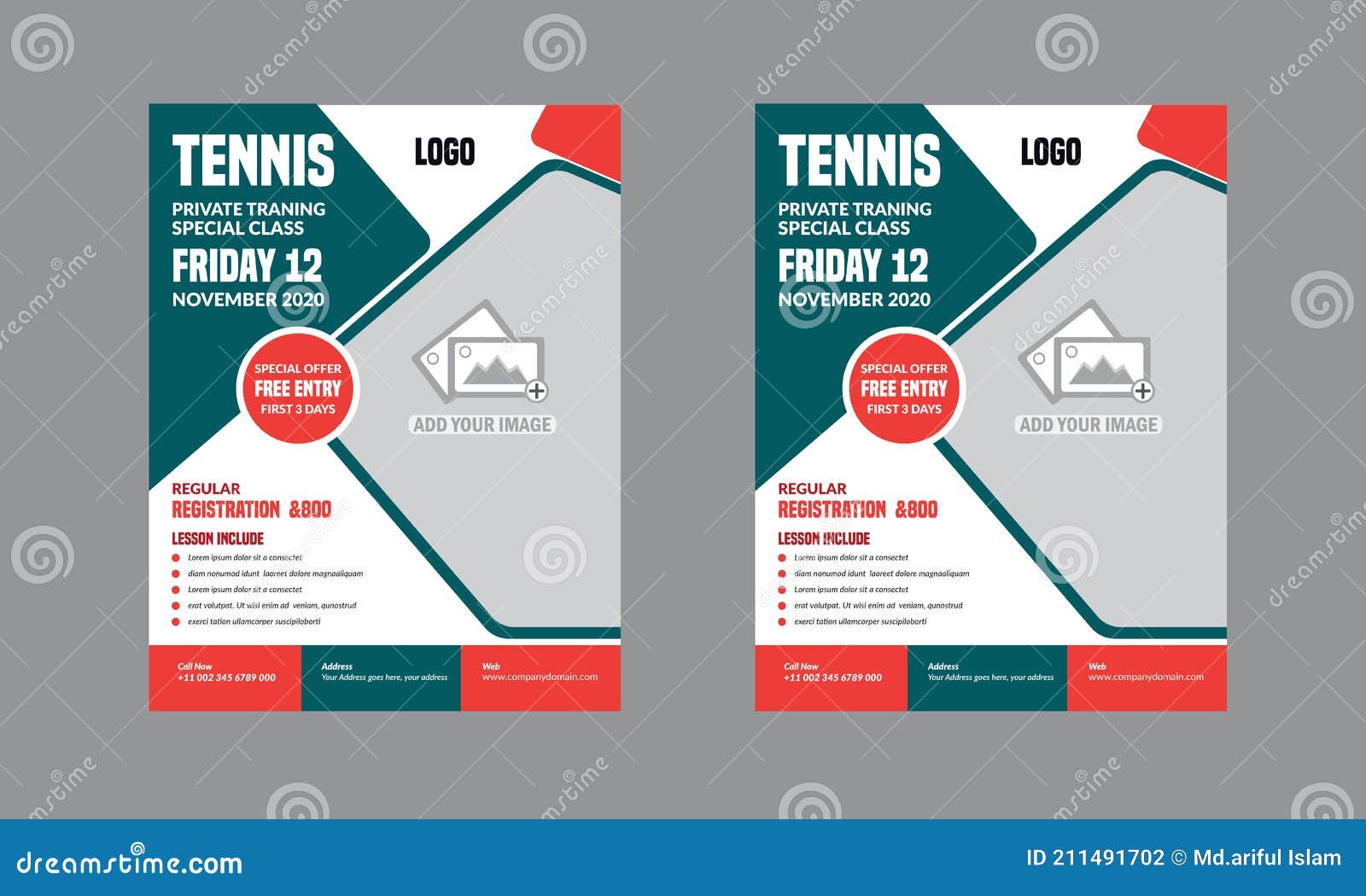 Tennis Camp Flyer Template Design Fully Editable Design Very Unique ...