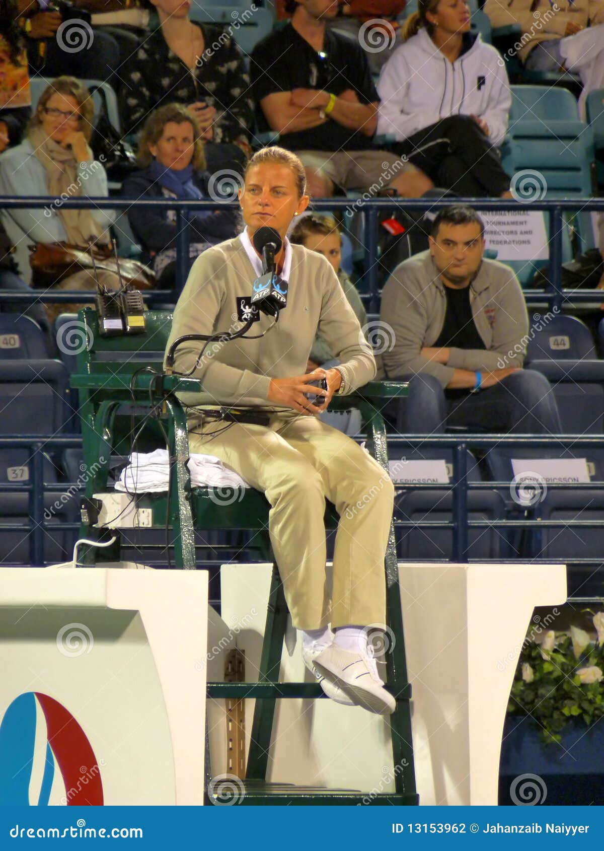 Tennis Chair Umpire editorial photography. Image of backhand - 13153962