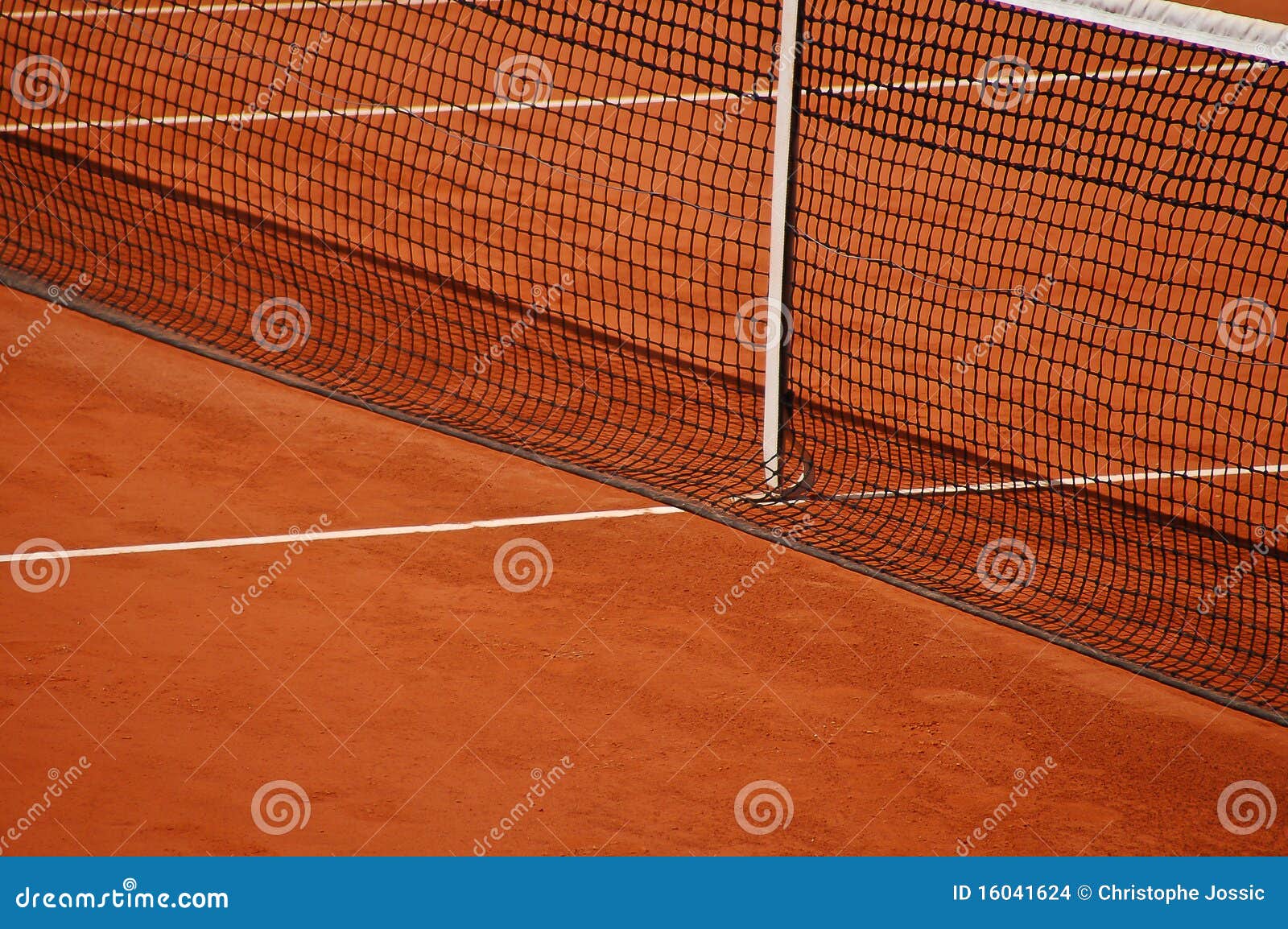 Tennis clay court with net stock photo. Image of tennis - 16041624