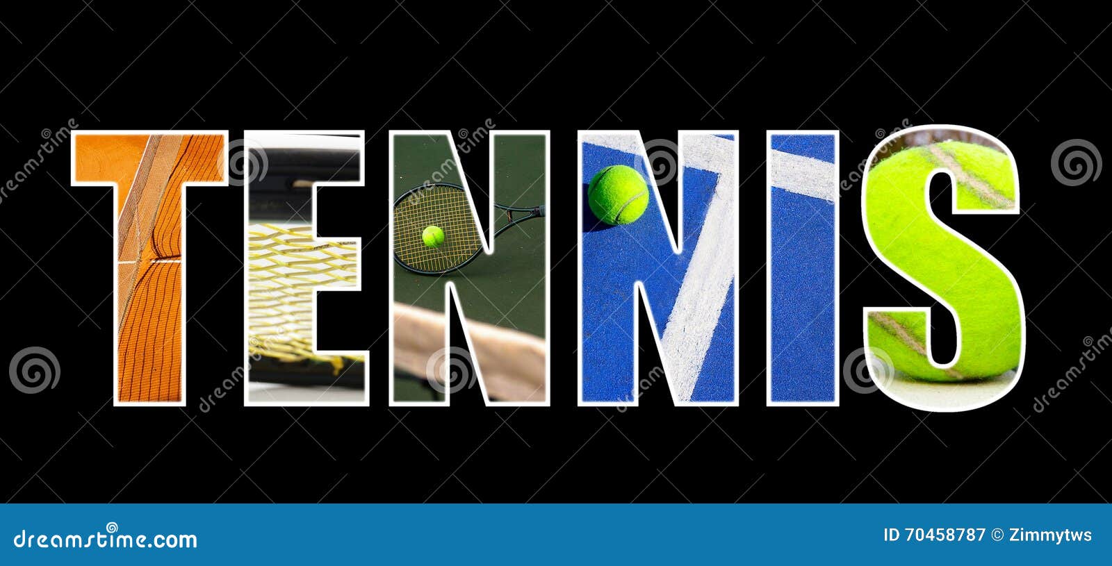 Tennis collage concept stock illustration. Illustration of equipment ...