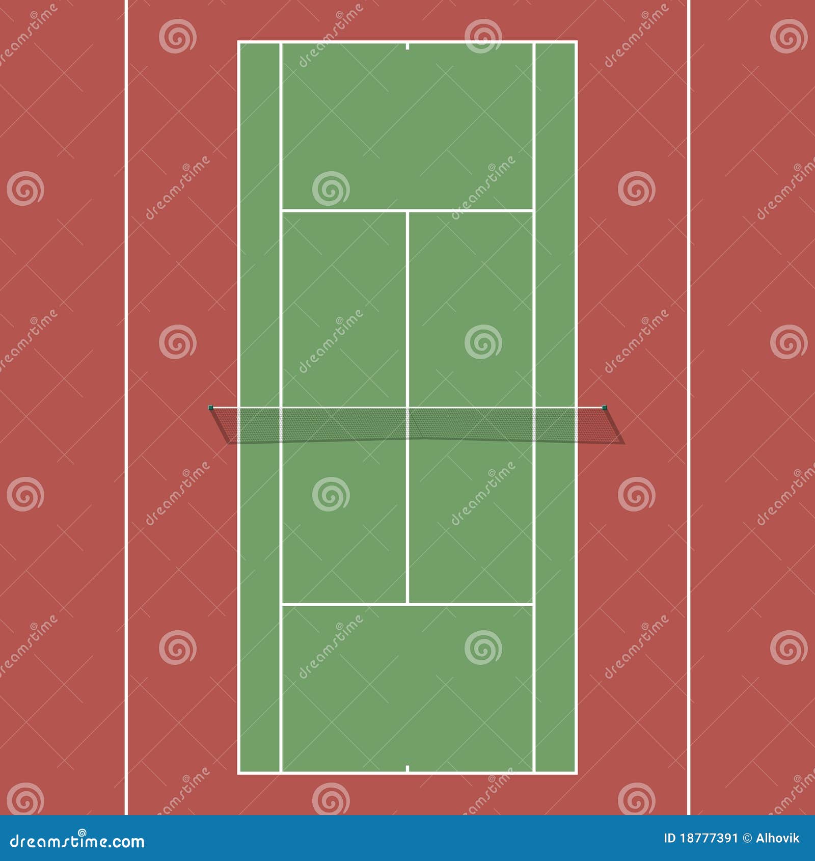 Tennis court stock vector. Illustration of surface, game - 18777391