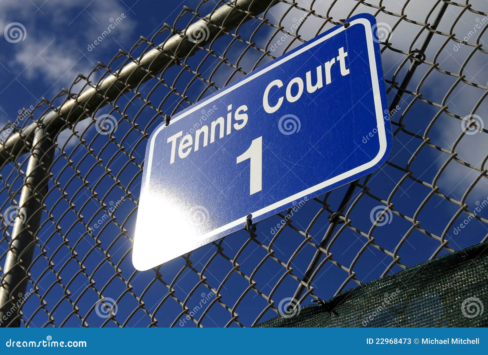 Tennis court sign stock image. Image of tennis, sunny - 22968473