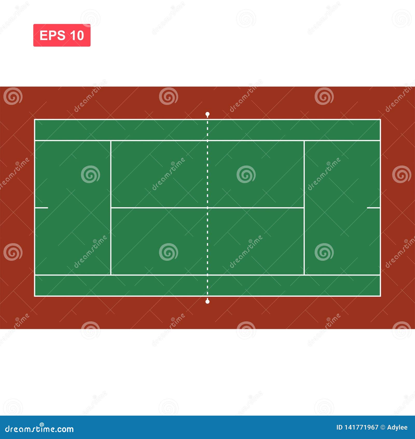 Tennis Court Vector Isolated Stock Vector - Illustration of design ...