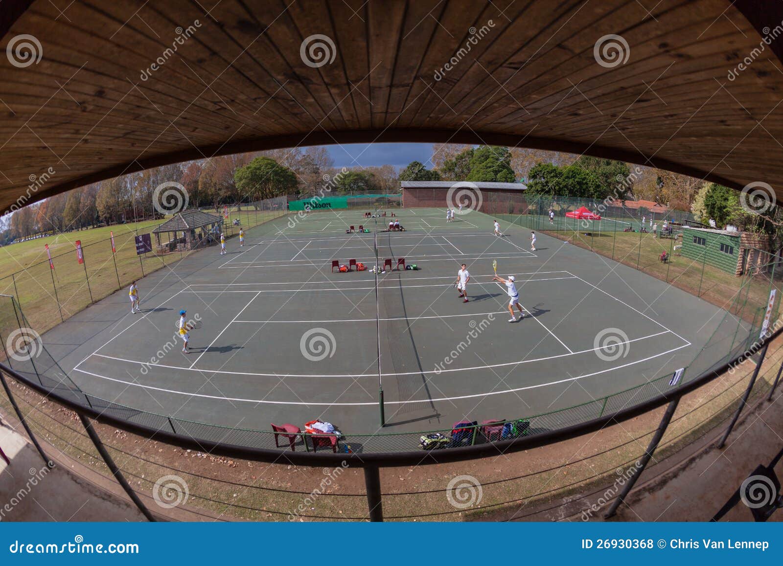 Tennis Courts Spectator Stand Editorial Stock Photo - Image of venue ...