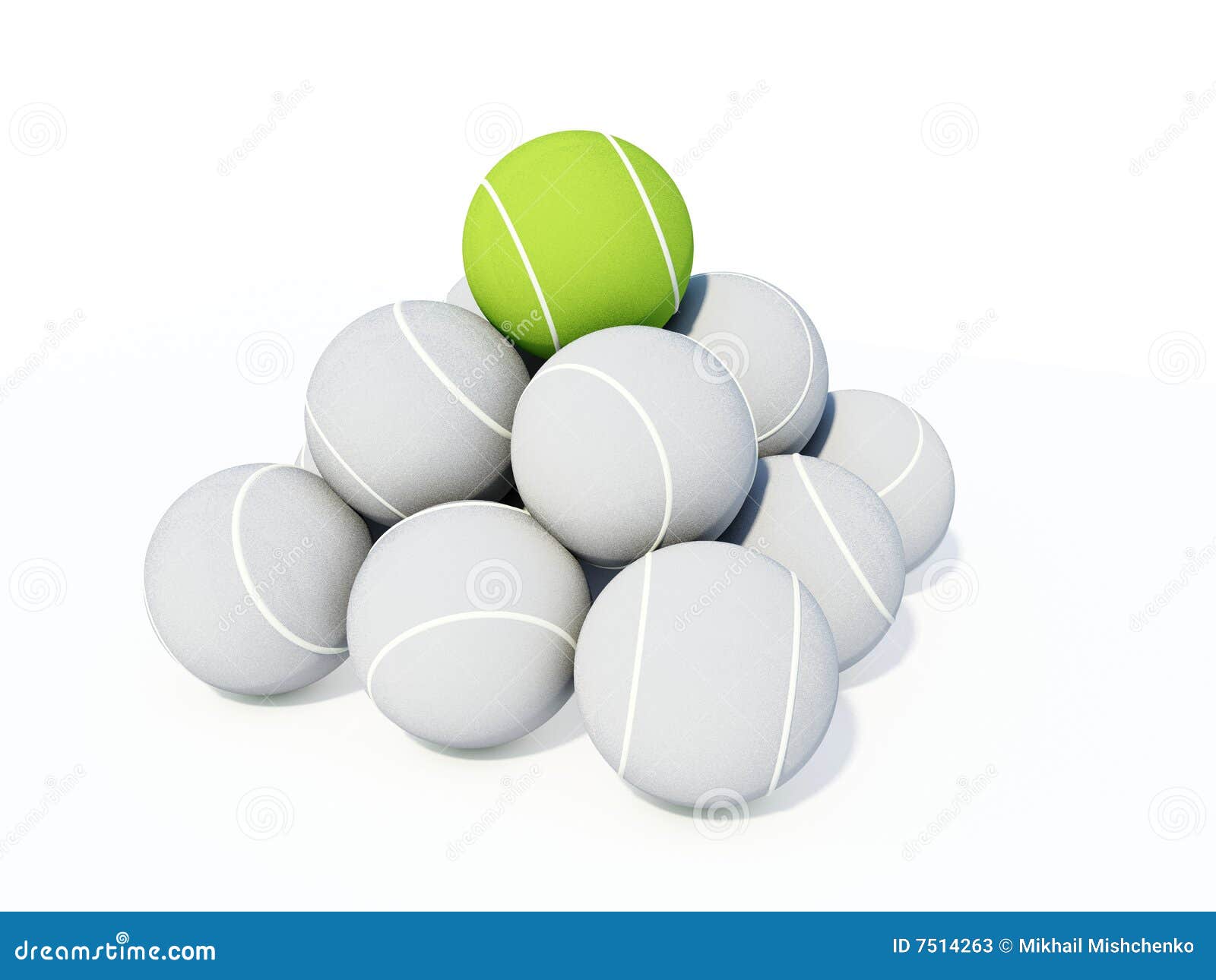 Tennis De Pyramide De Bille Illustration Stock - Illustration du ...