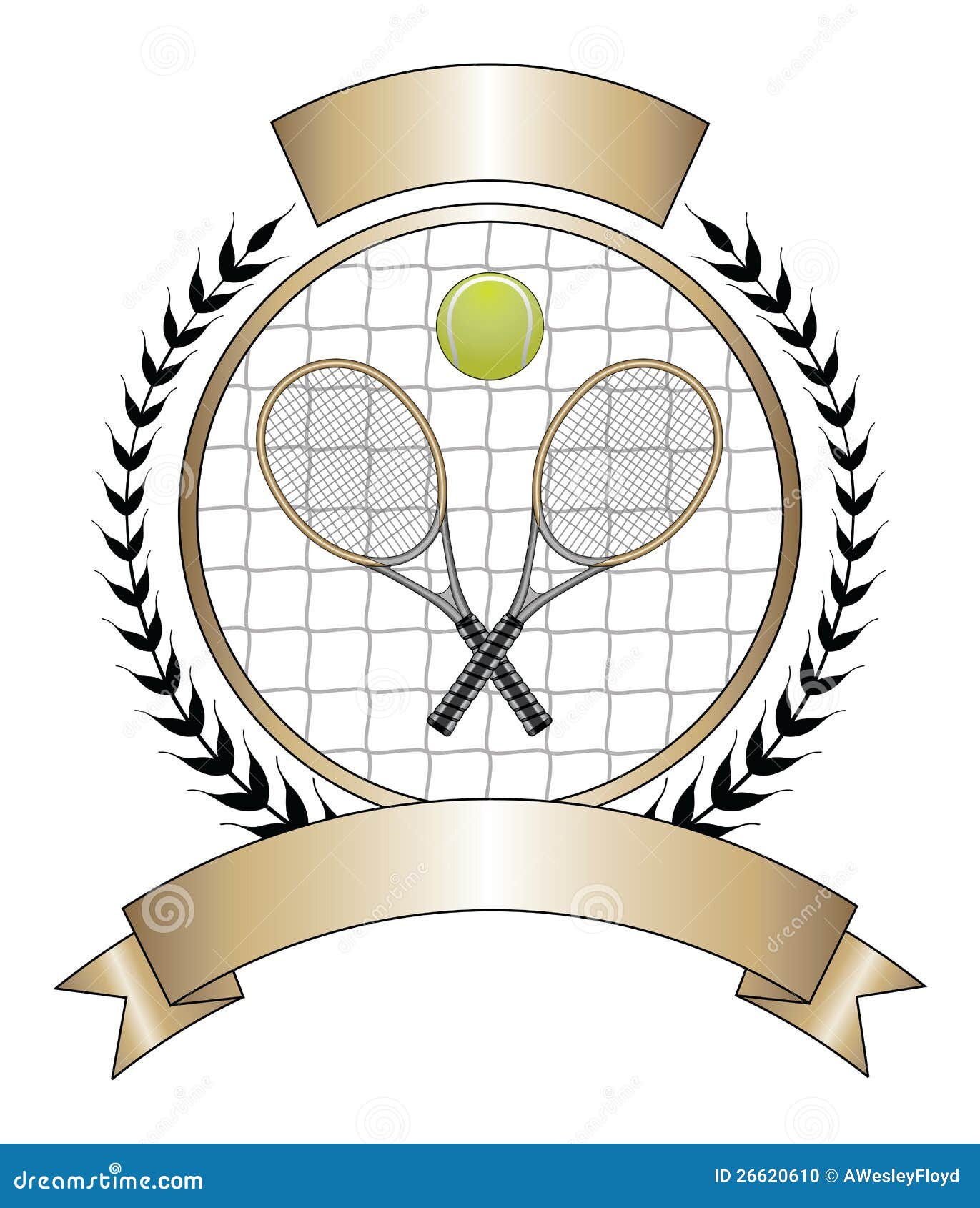 Set Of Tennis Design Elements For Logo, Label, Emblem, Sign. Vector ...