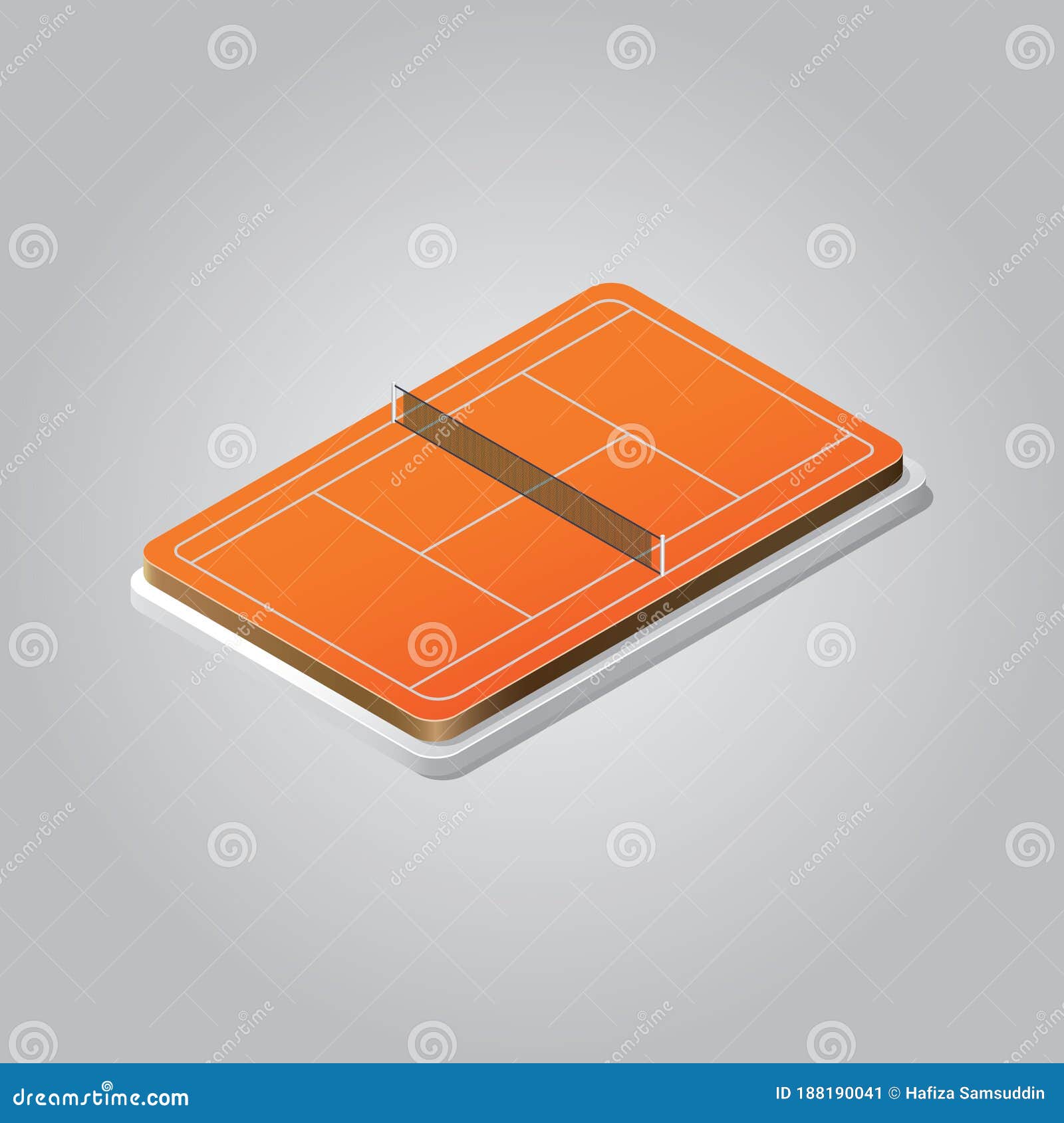 Tennis Field. Vector Illustration Decorative Design Stock Vector ...