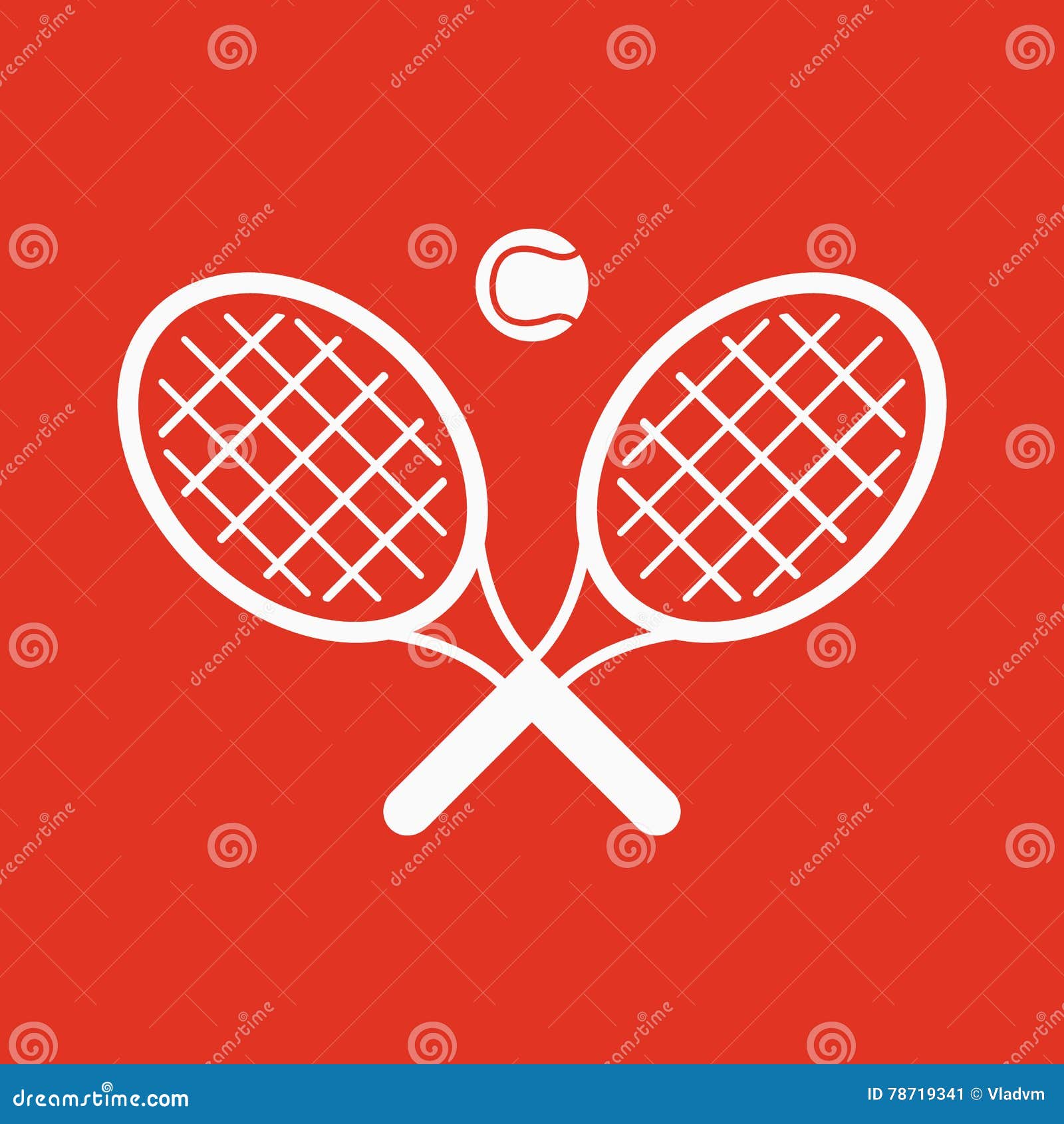 The Tennis Icon. Game Symbol Stock Vector - Illustration of ...