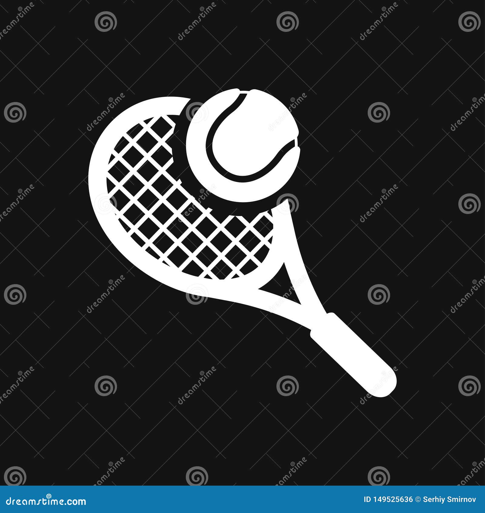 Tennis Icon Vector Sign Symbol for Design Stock Illustration ...